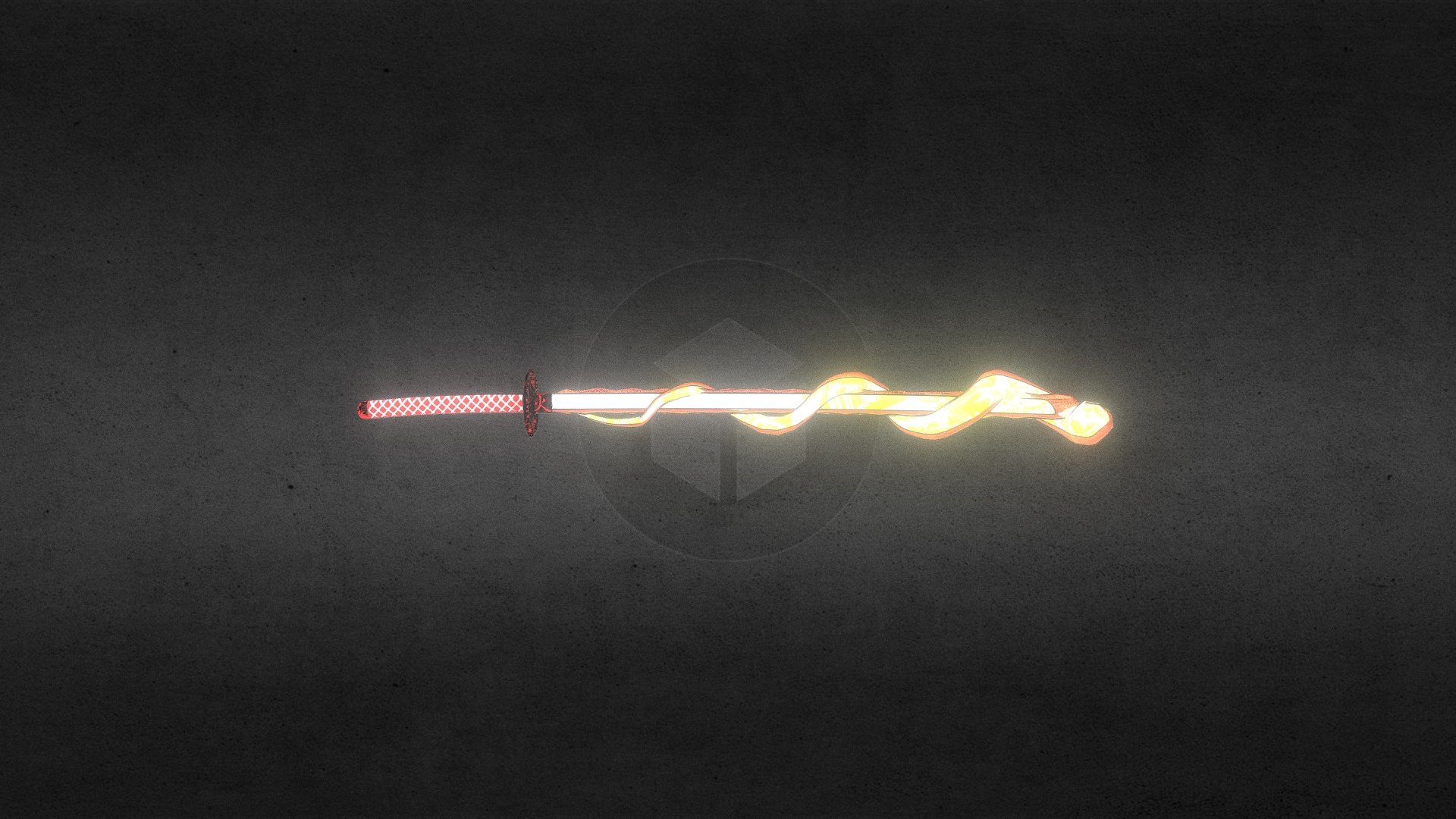 Flame Katana - 3D model by cmarcks2000 [add46b5] - Sketchfab