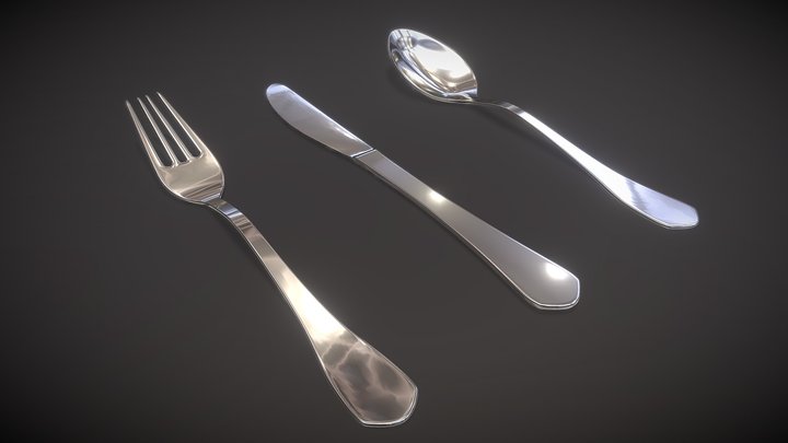 Silverware 3D models - Sketchfab