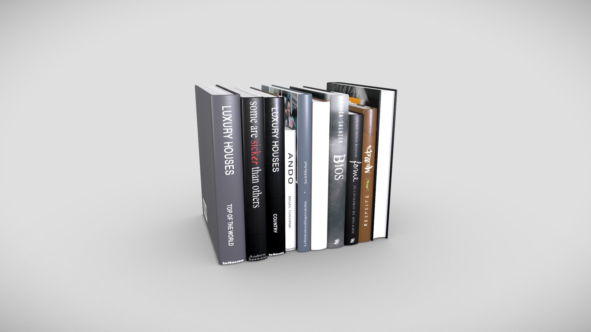 Books - 3D model by MPRender [add8b02] - Sketchfab
