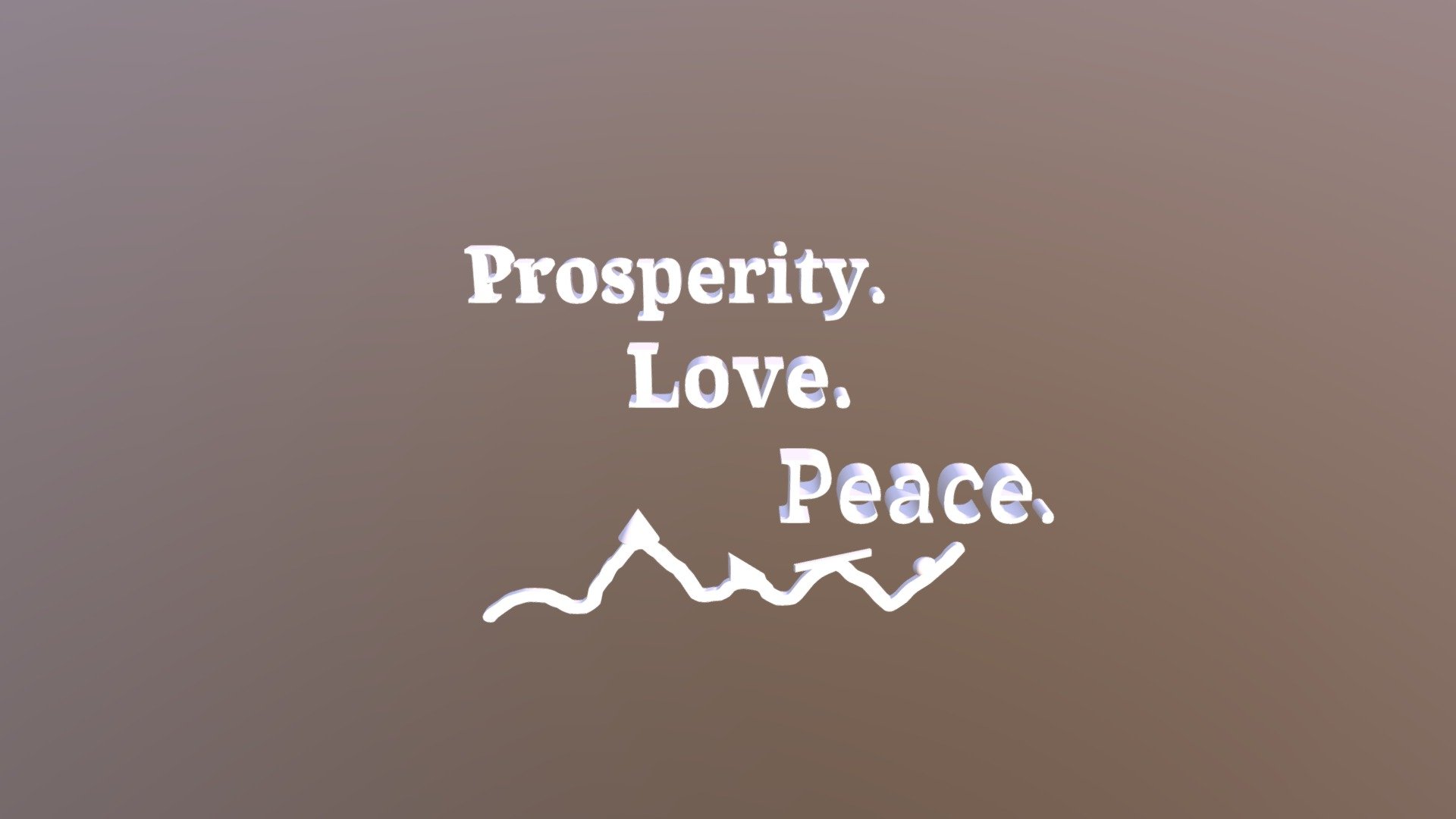 Peace. Love. Prosperity. - 3D model by Makala98 [adda06c] - Sketchfab