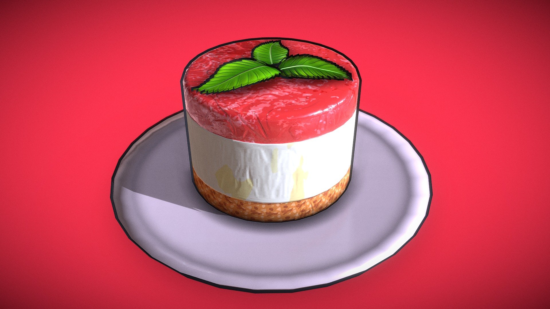 Cheesecake - 3D model by jQueary (@jqueary1991) [addac40] - Sketchfab