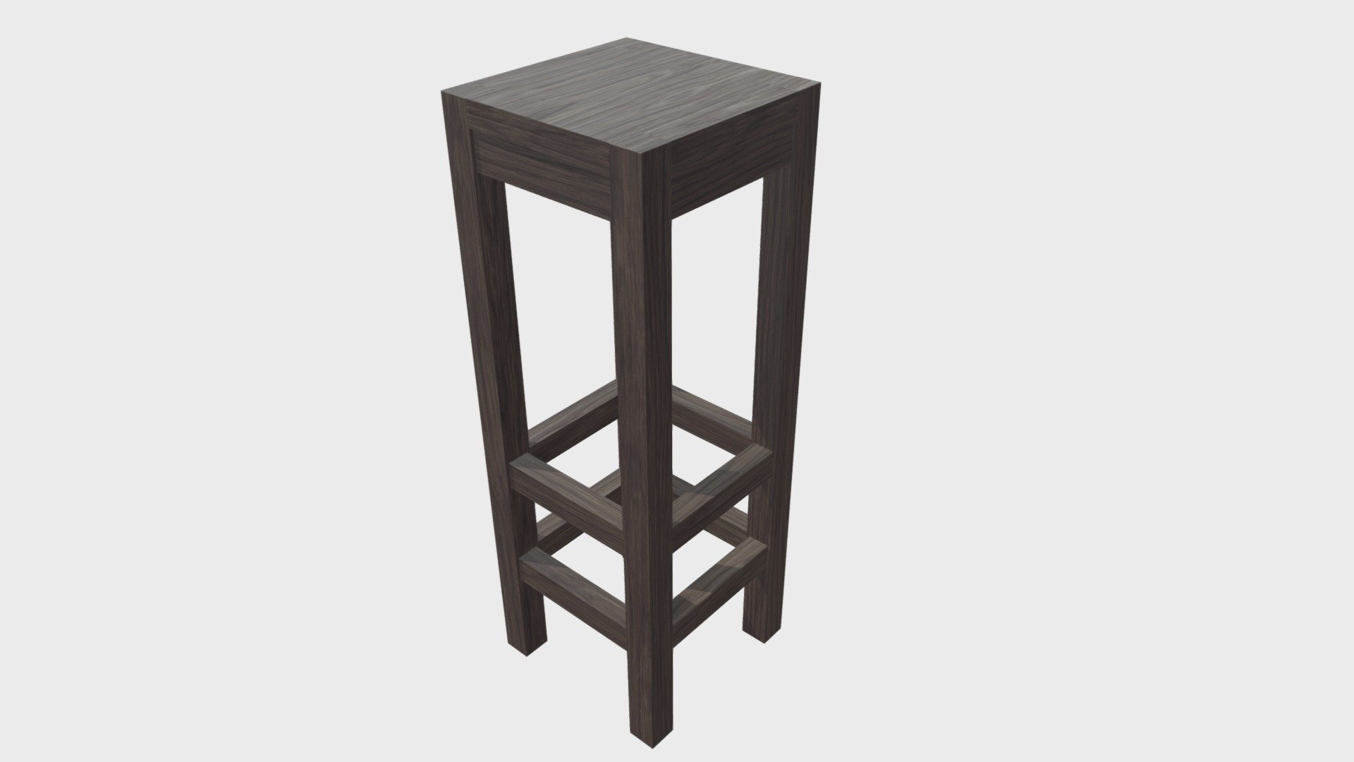 Wooden high stool - Buy Royalty Free 3D model by FM 3D Models (@FM ...
