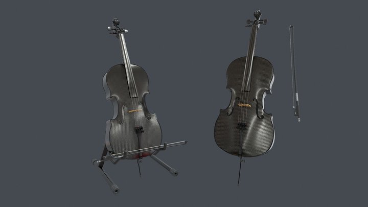 Cello 3D models - Sketchfab