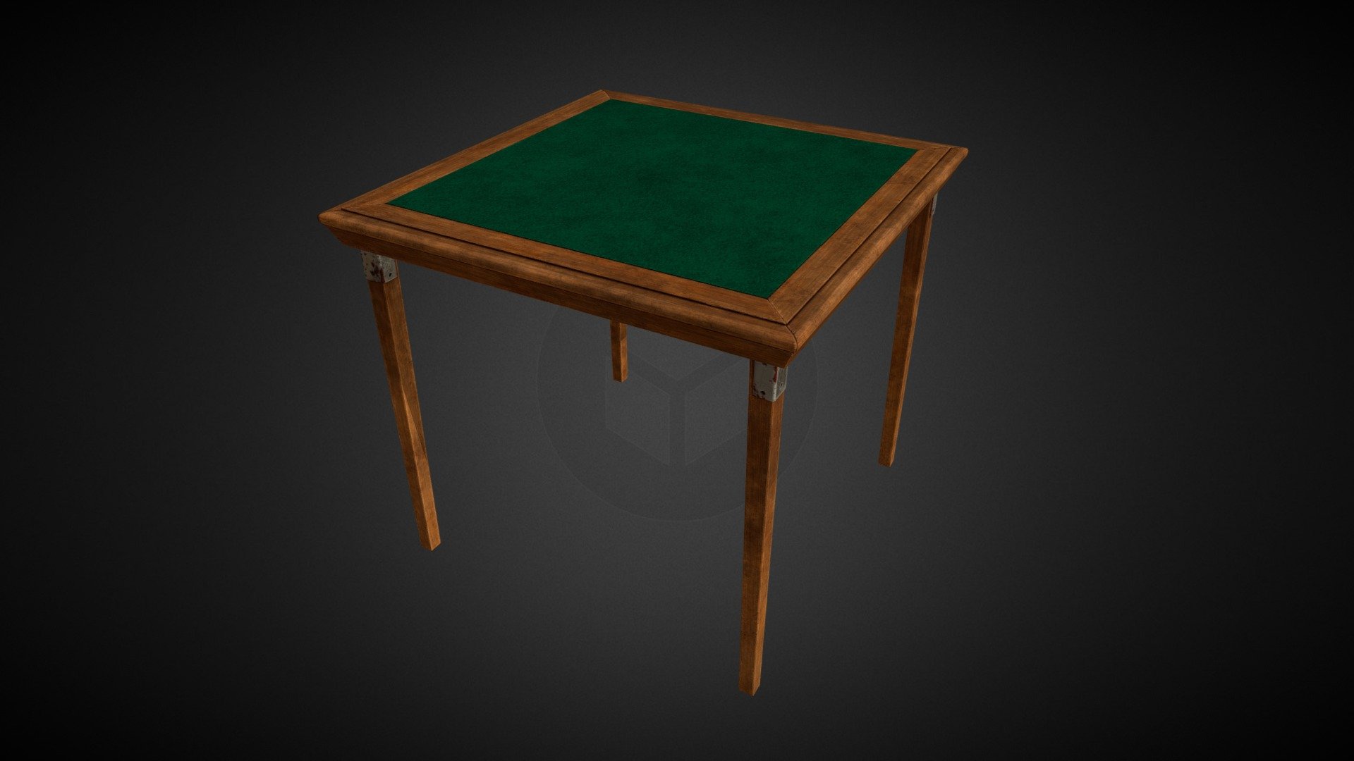 Card Table Wood - Buy Royalty Free 3D model by PlagnolAdrian [ade2f51 ...