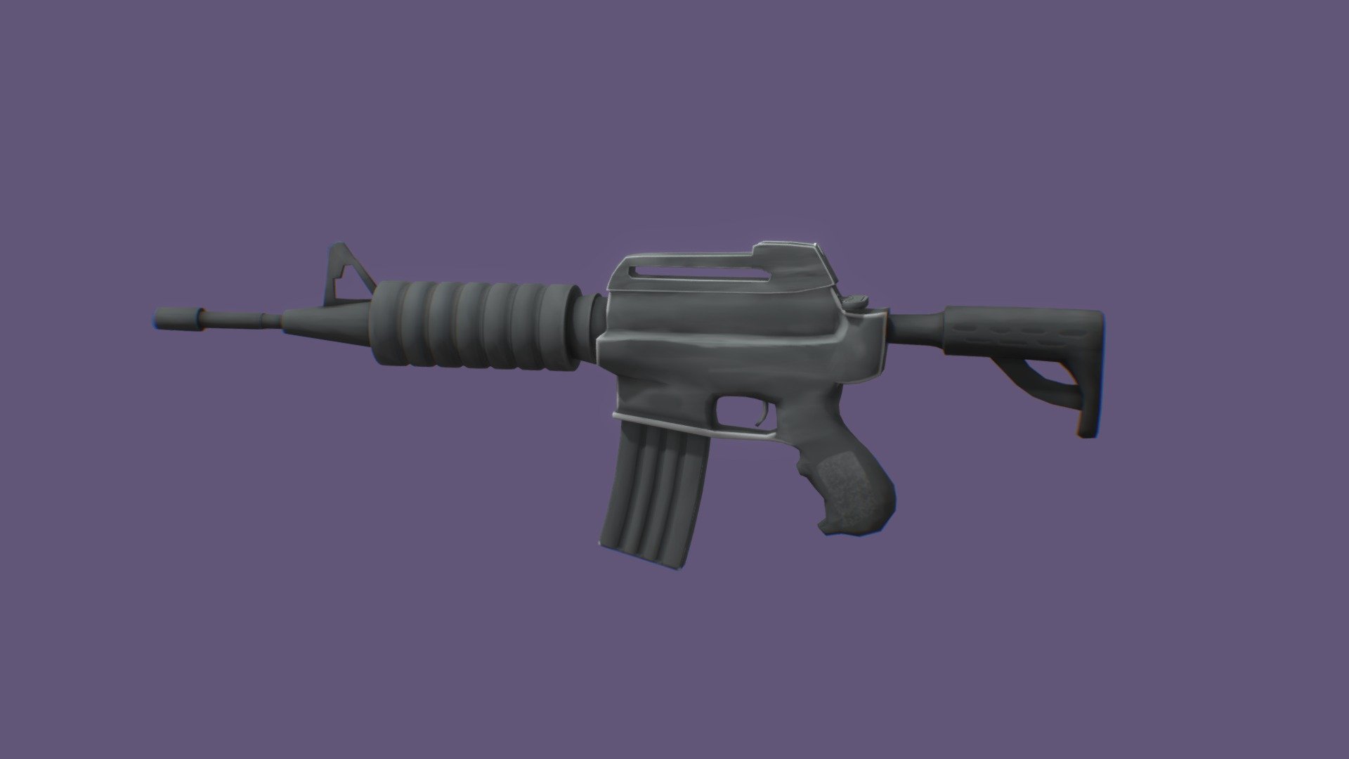 Stylized M4A1 - 3D model by Harpiart (@harpiart3d) [ade347e] - Sketchfab