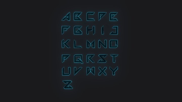 Alphabet 3D models - Sketchfab