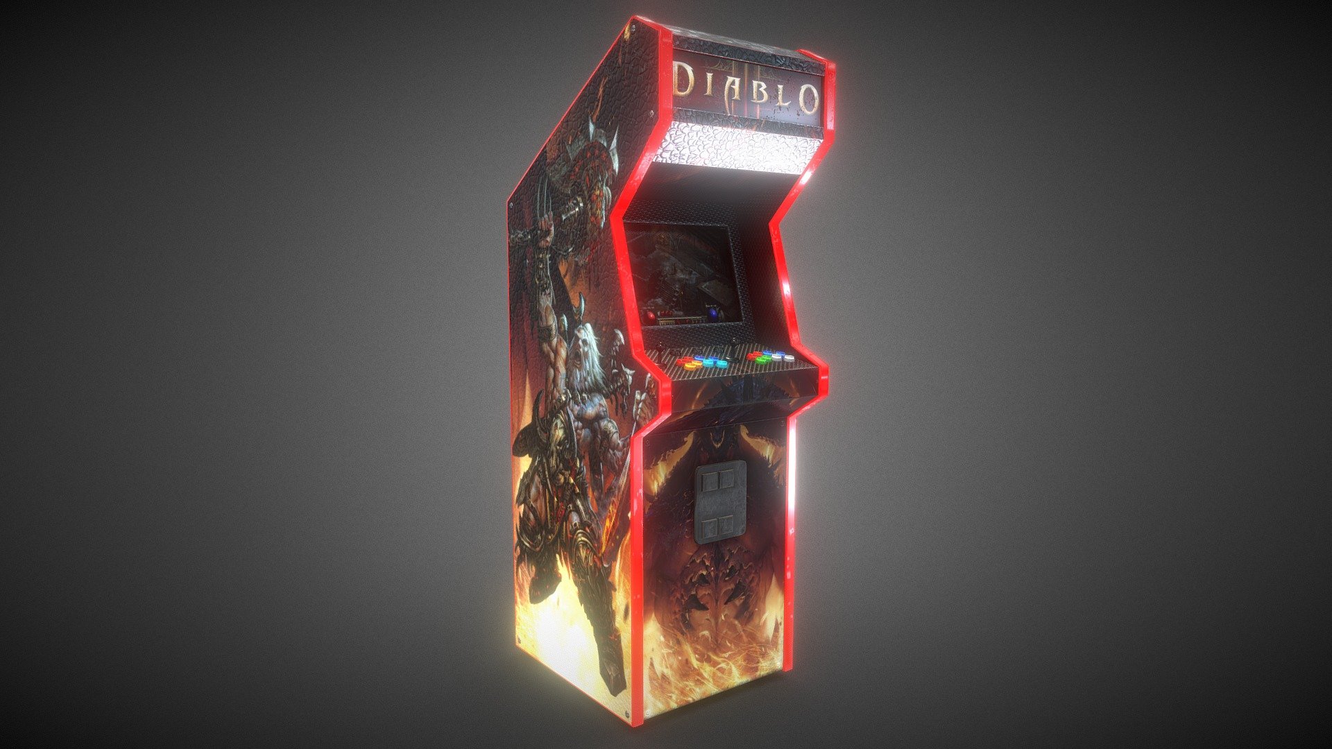 Diablo Arcade Machine - Download Free 3D model by Giuliano Bianco ...