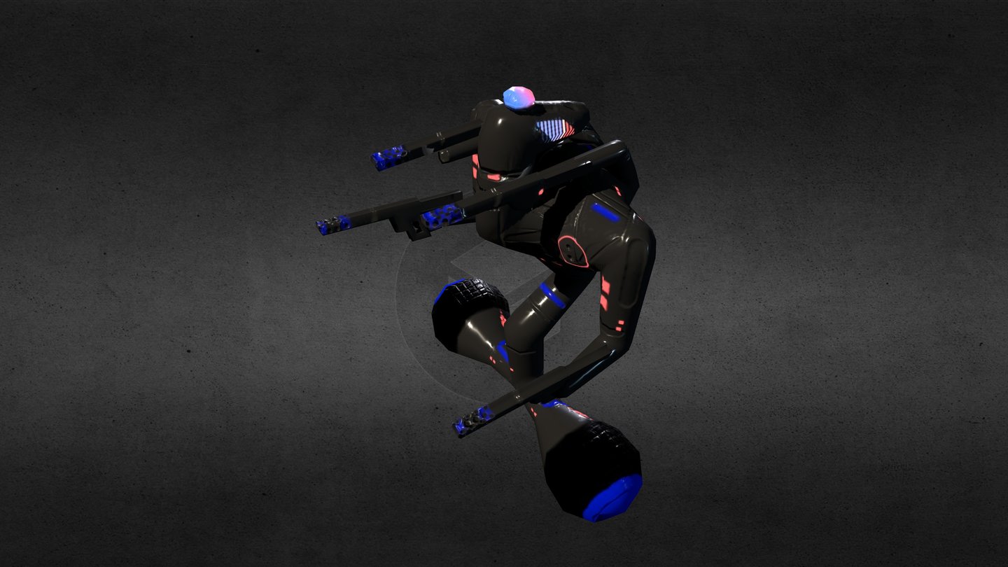 Crowd control bot - 3D model by By Chance Game Studios ...