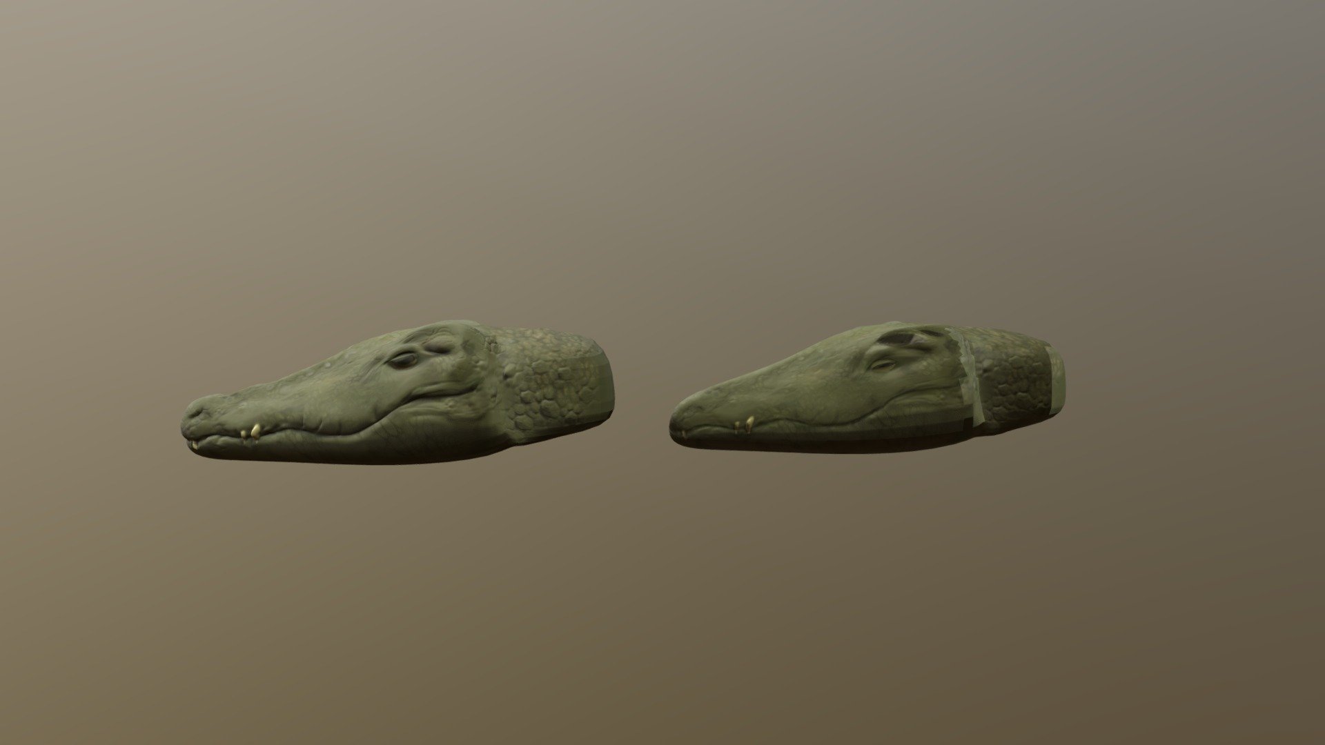 Croc Head - 3D model by Connor Linkletter (@Linkletter) [ade72a3 ...