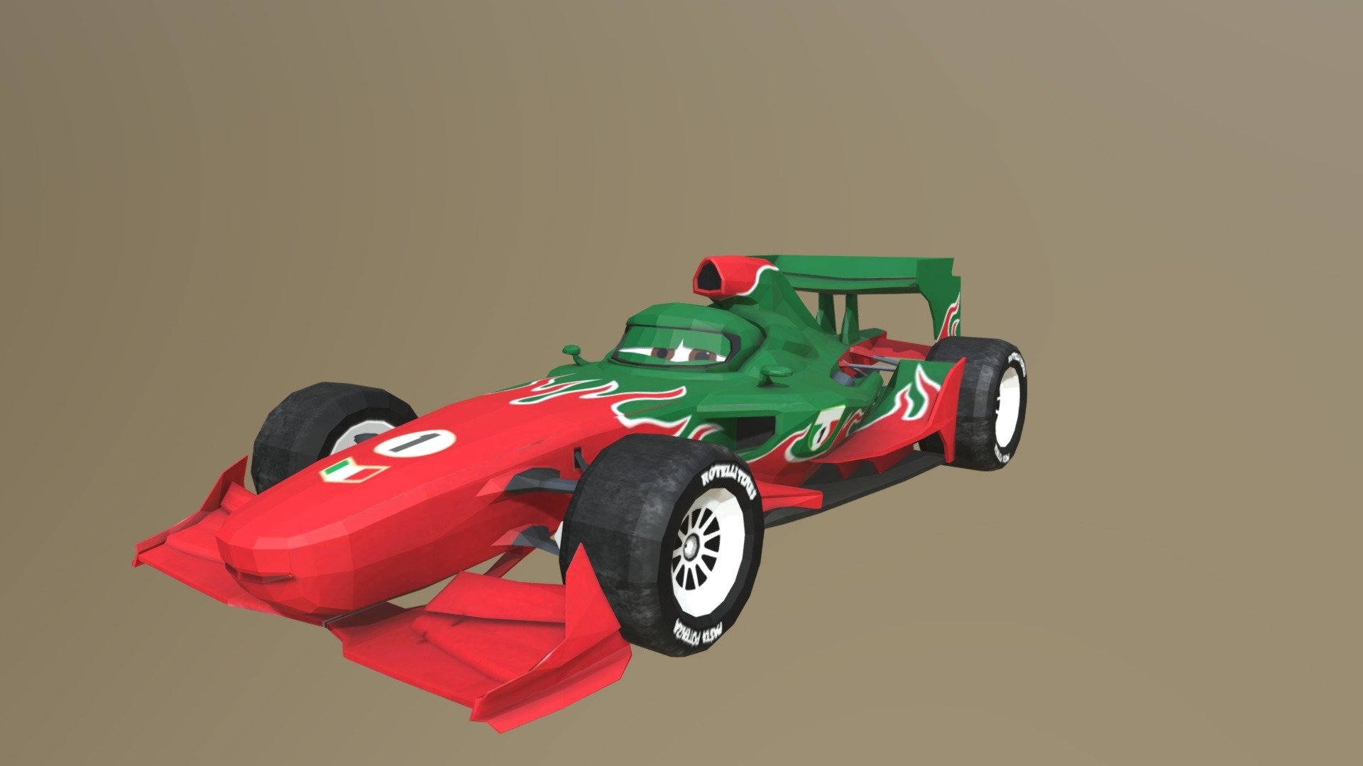 Hotrod Franchesco Cars 2 Game wii - 3D model by Bridget Goins ...