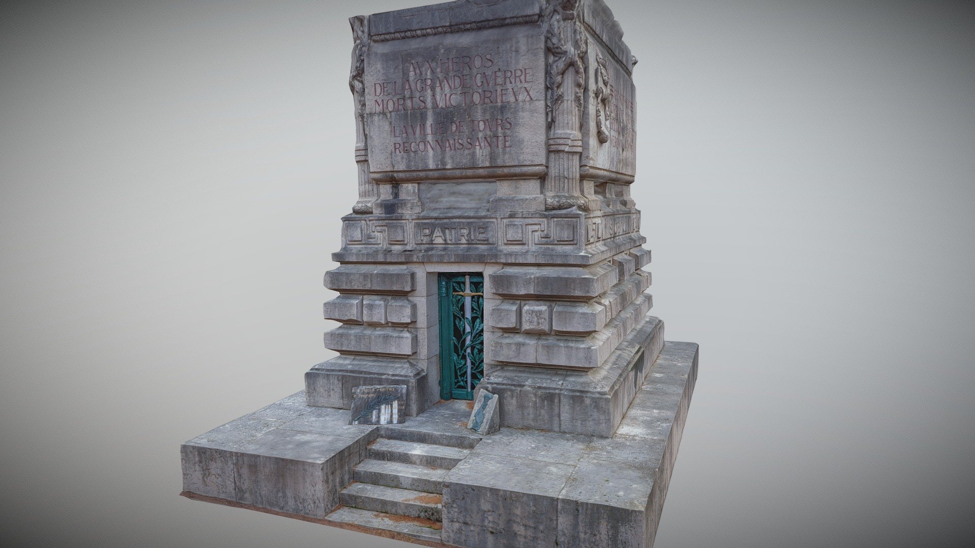 WW1 memorial - French tribute - 3D model by 3Dystopia (@Dystopia ...