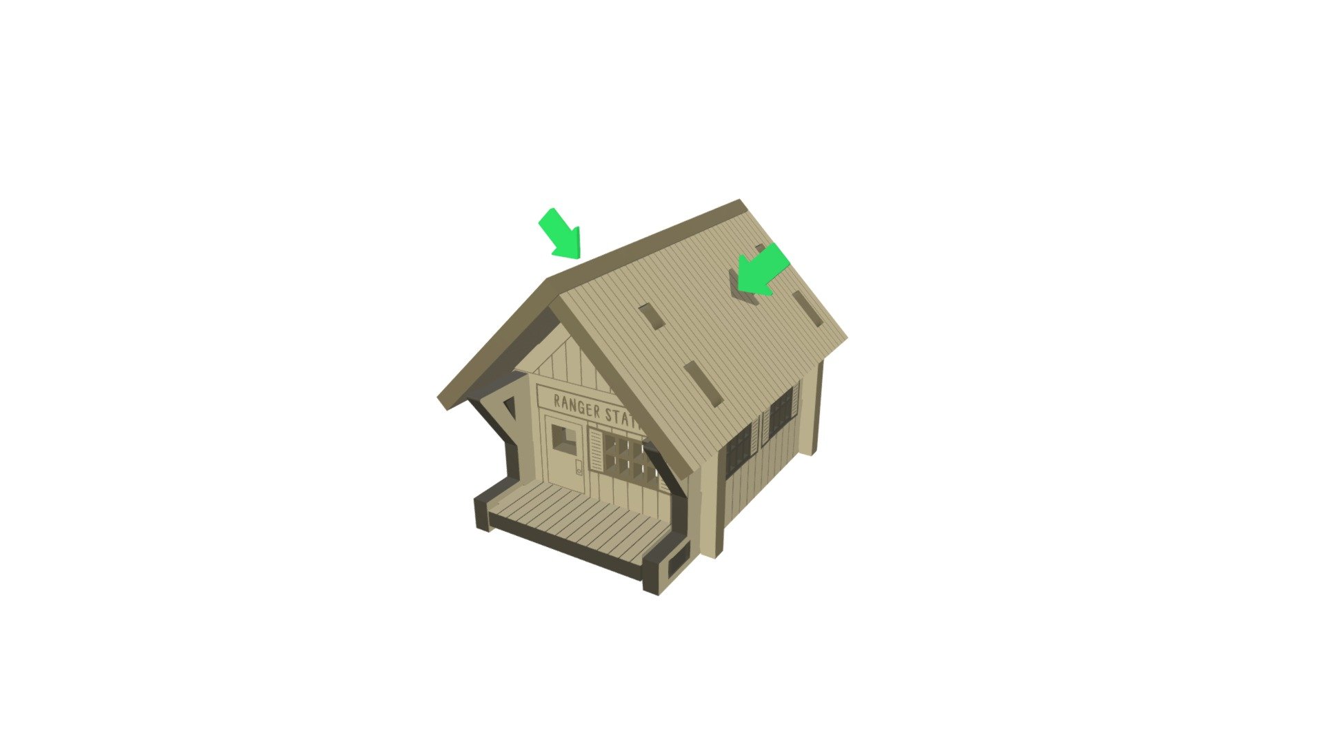 Ranger Station 3 - 3D model by Park Explorer Co. (@calebclausing ...