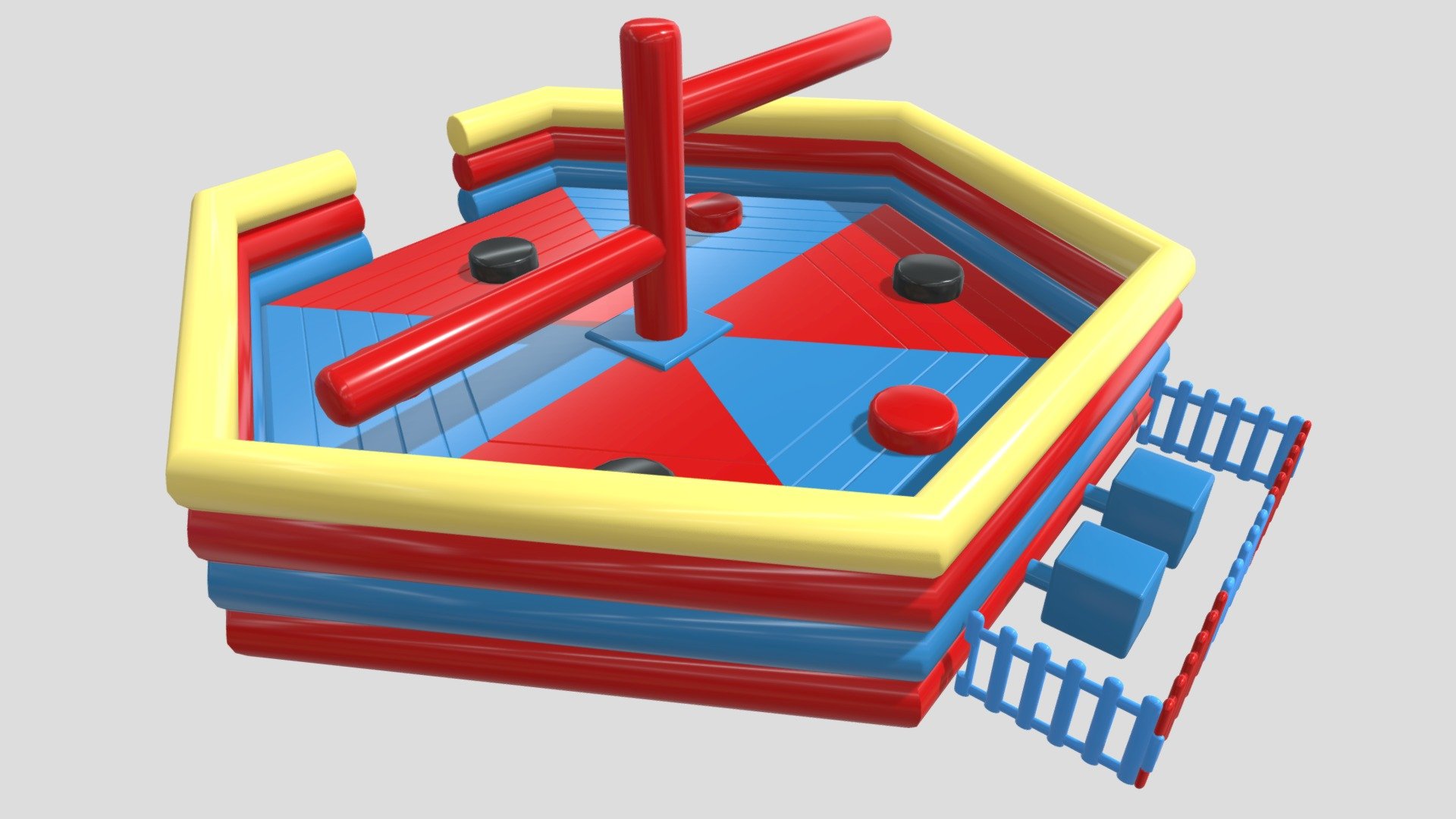 Octagon Obstacle Bouncy Inflatable - 3D model by NBN3D (@nbngaming2020 ...