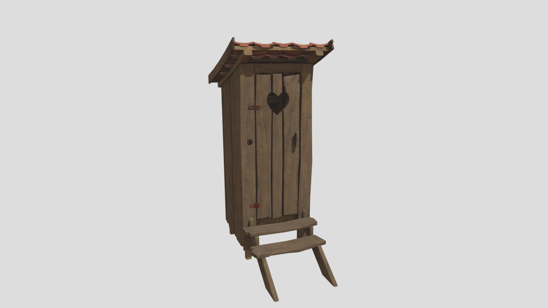 Old Fashioned Outhouse - Download Free 3D model by max_imum [adf13b3 ...