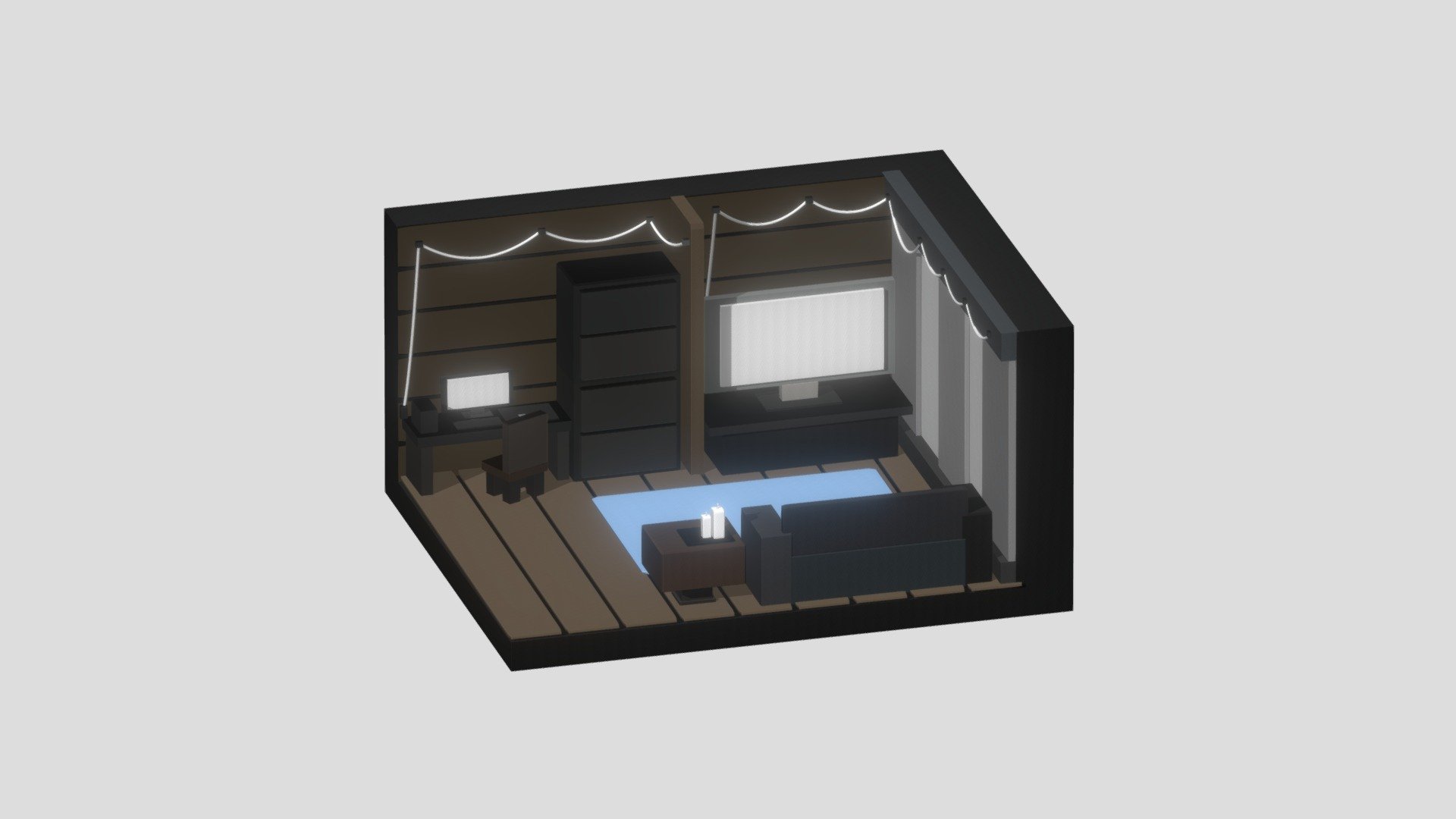 Simple Room - Blender - Download Free 3D model by P_uddles [adf20aa ...