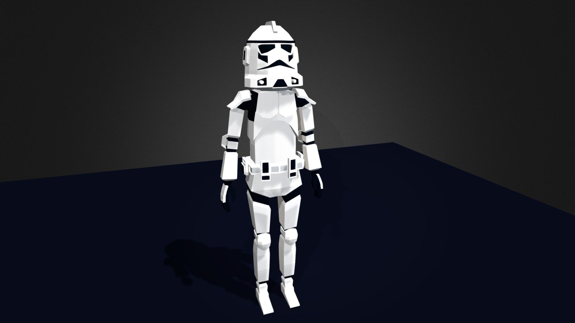 Low Poly Star Wars Stormtrooper - 3D model by AlexBoost [adf58cf ...