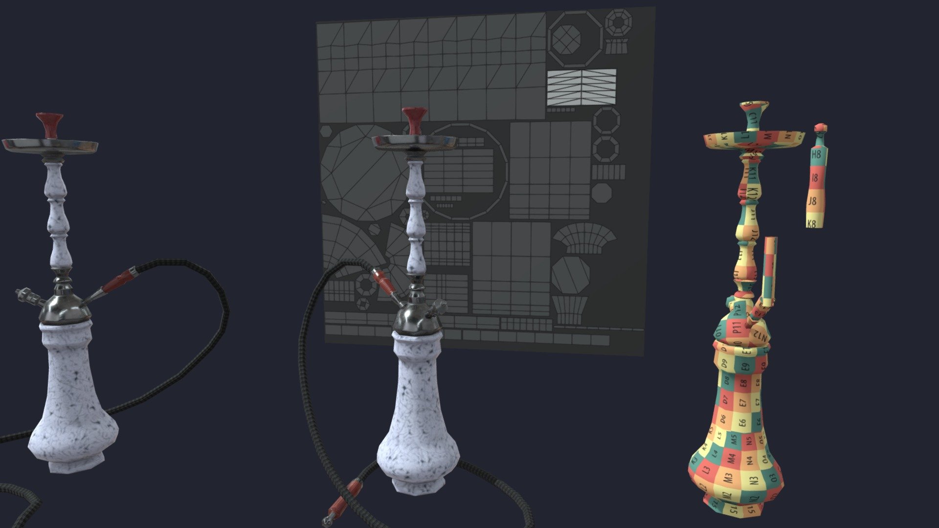 Hookah - Download Free 3D model by Nikita Kravchenko (@NicKravchenko ...