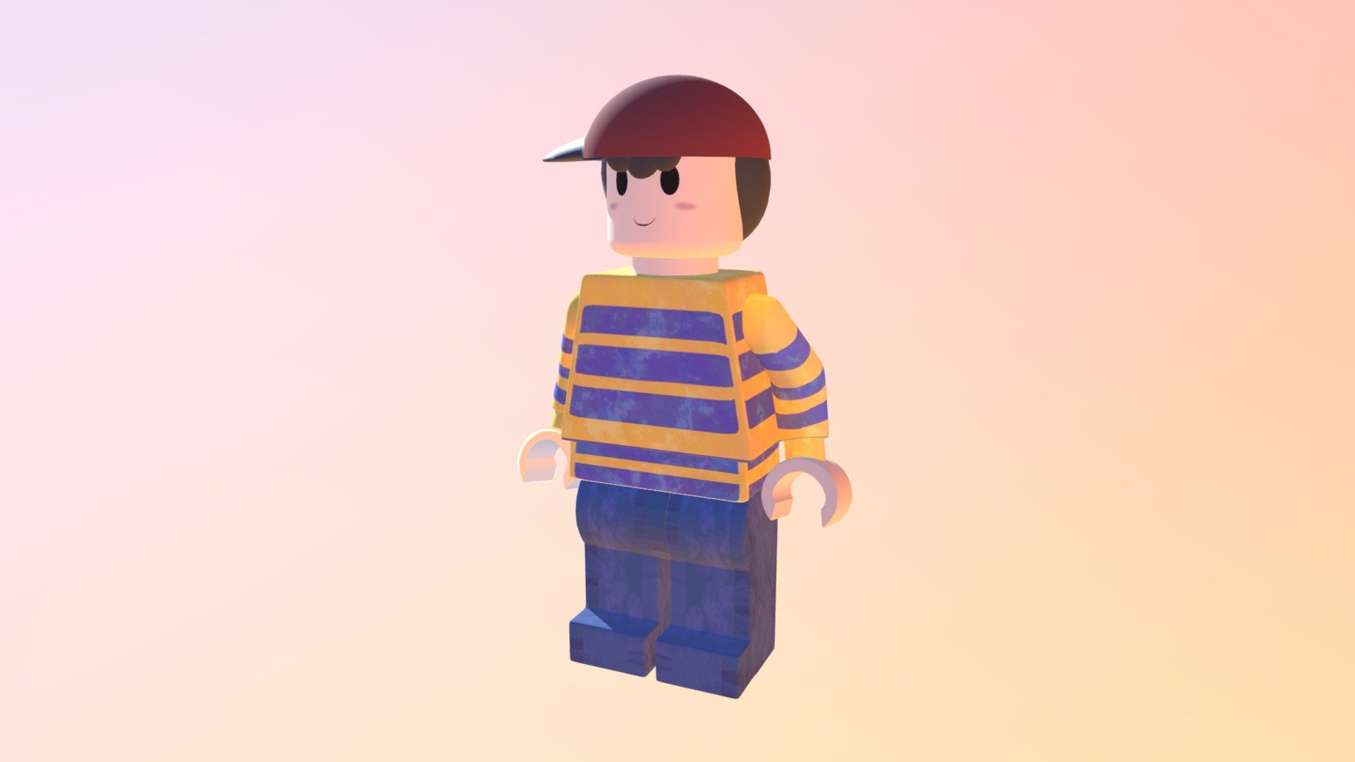 Lego Ness - Earthbound - 3D model by SnowMist [adfac75] - Sketchfab