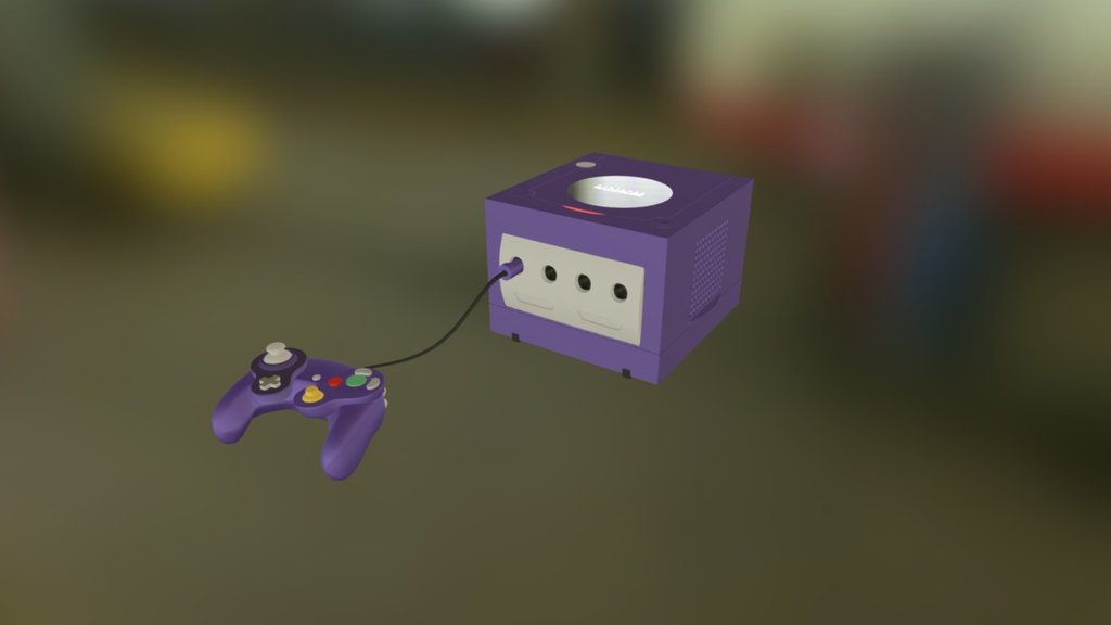 Gamecube With Controller - Download Free 3D model by ZodaSG [adfb4f6 ...