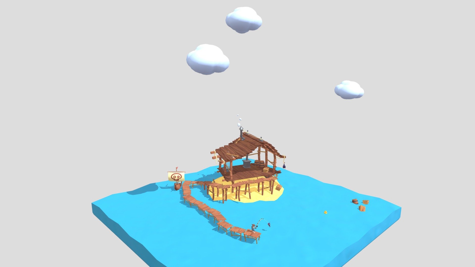Final Ocean Scene - 3D model by DoubtNot [adfc6ac] - Sketchfab