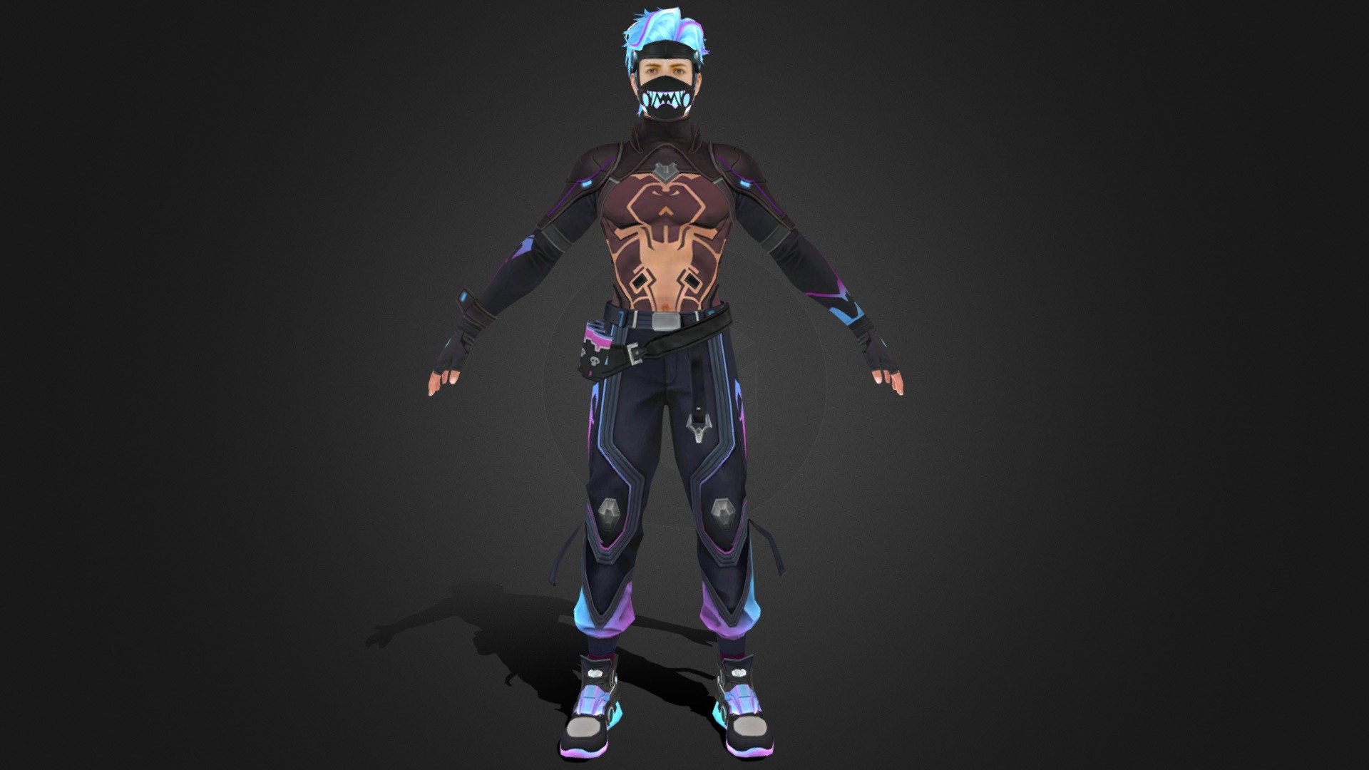 BOOYAH PASS S03 PROJECT AZURE BUNDLE BY FFXN - Download Free 3D model ...