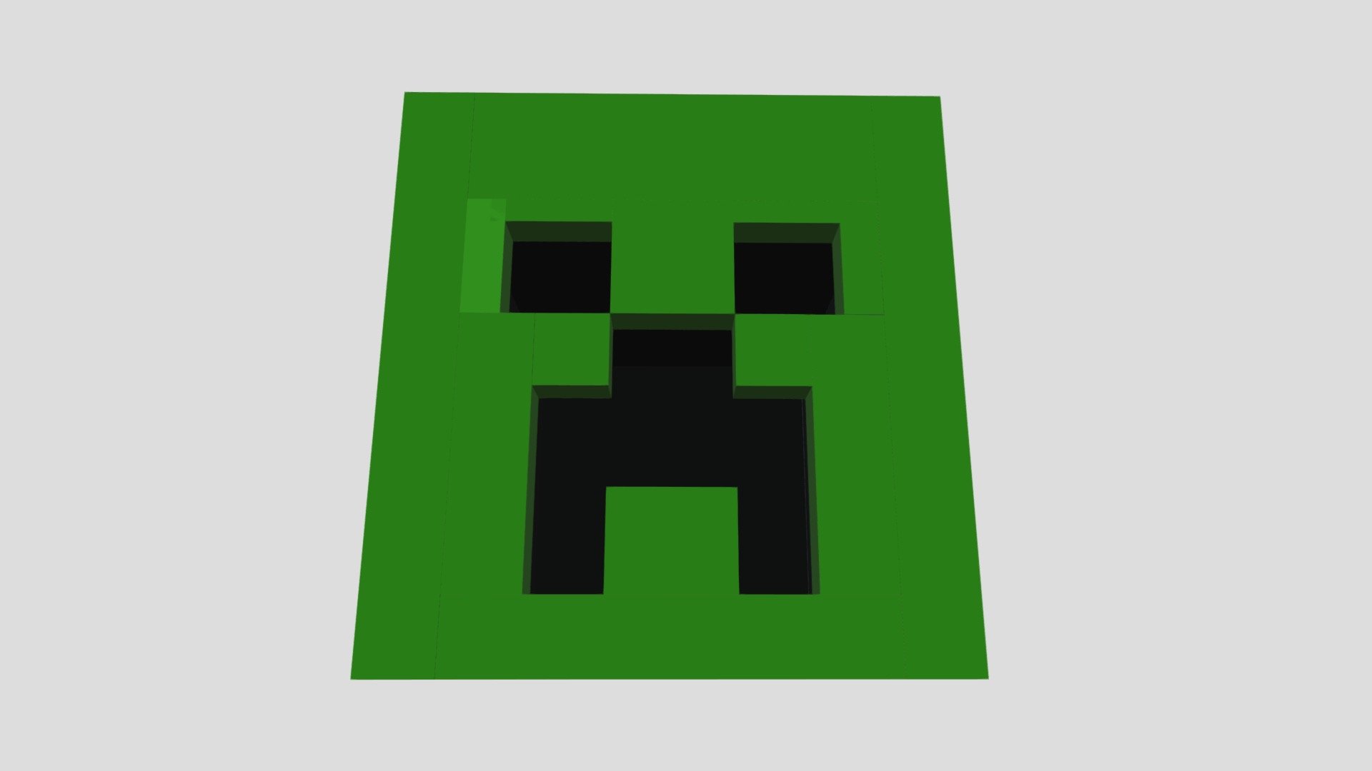 Minecraft creeper logo (3D) - 3D model by DEBOI (@goodep1) [ae0171c ...