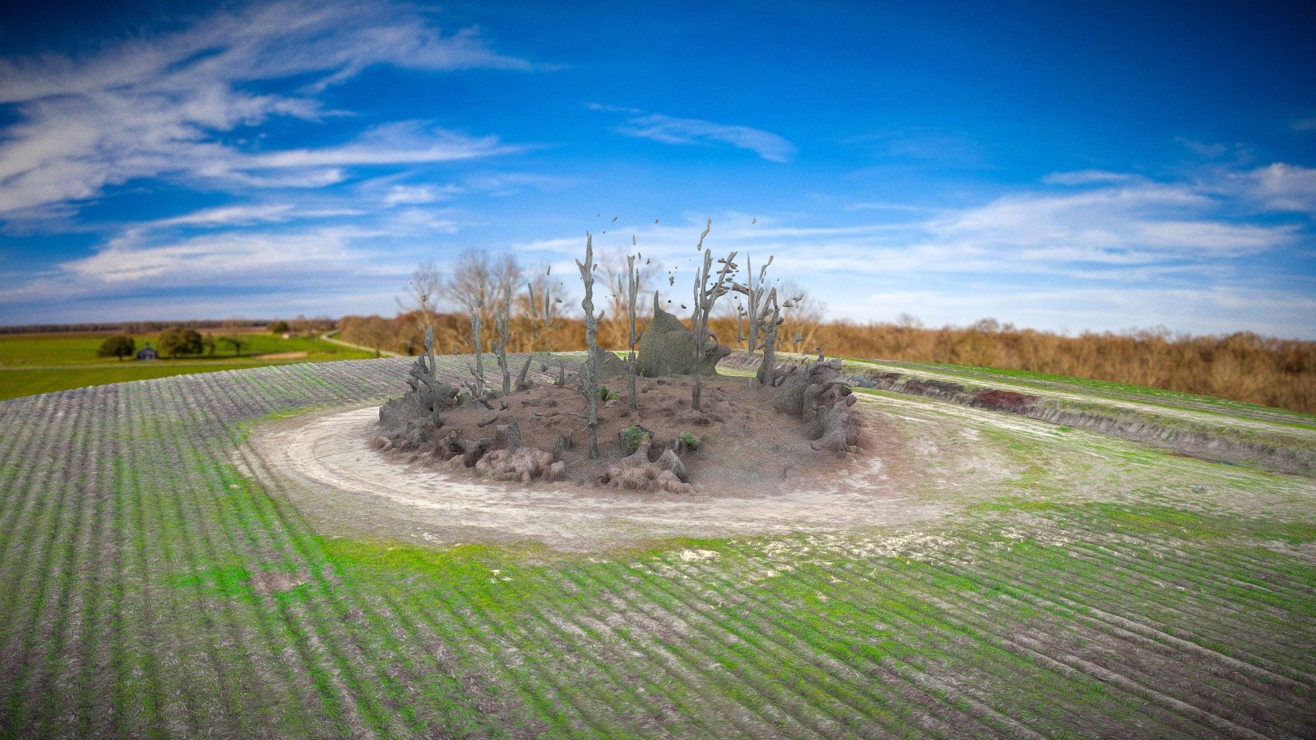 Mound Plantation Mound - Download Free 3D model by Frank McMains ...