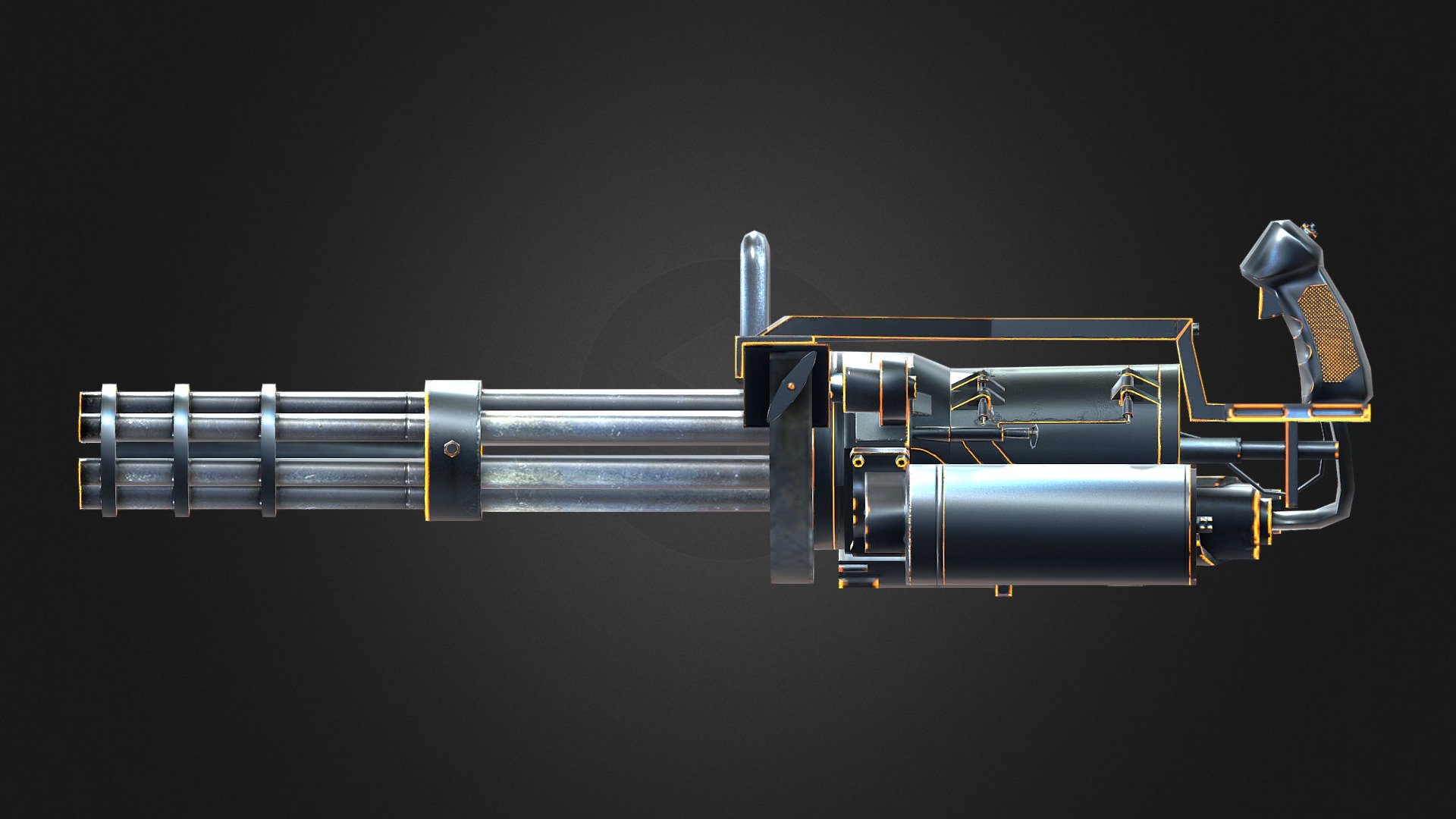 CrossFire's Gatling Gun Noble Silver - 3D model by AlxDemento [ae0209b ...