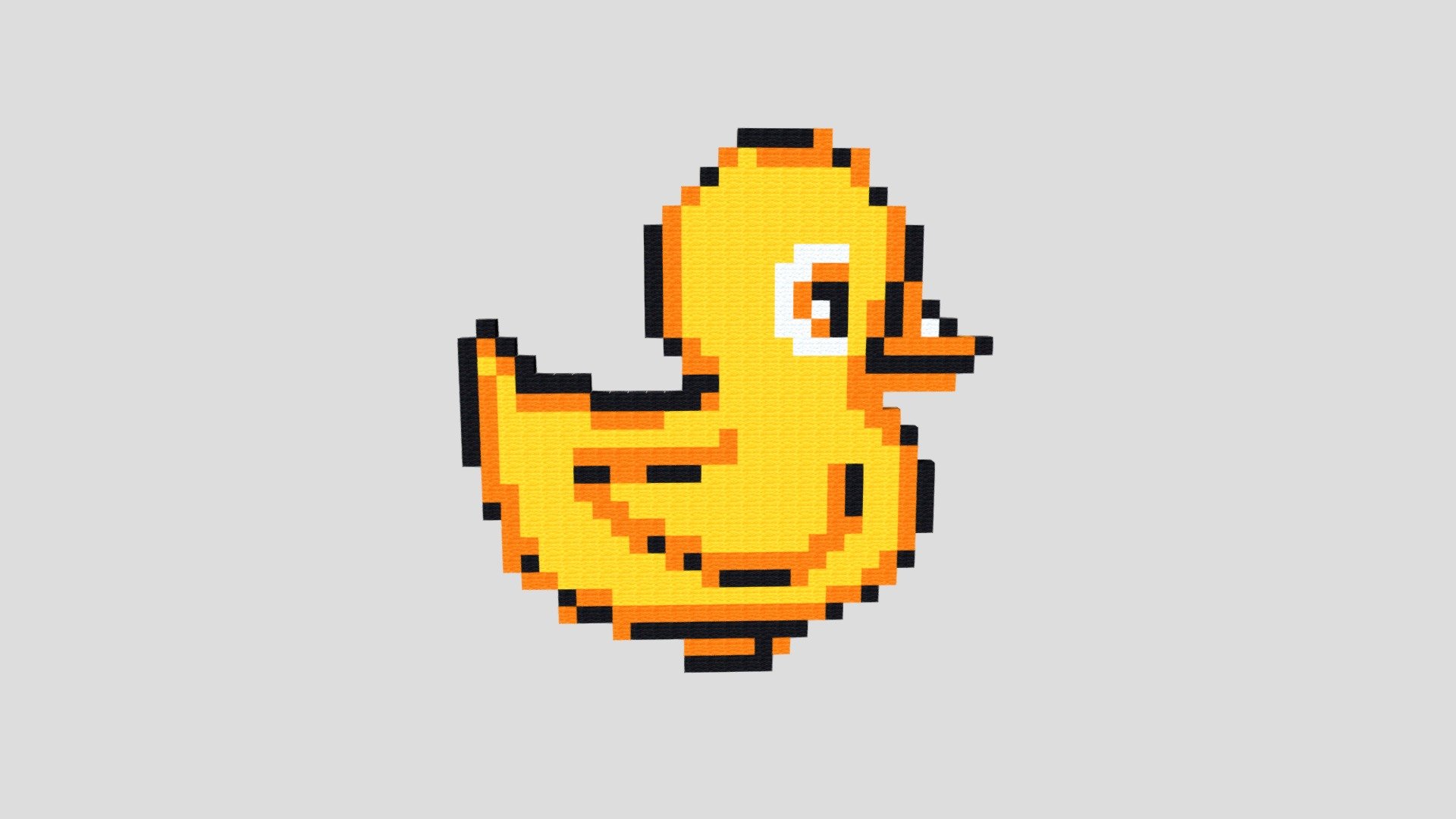 Pixel Duck Download Free 3d Model By Madexc [ae023b7] Sketchfab