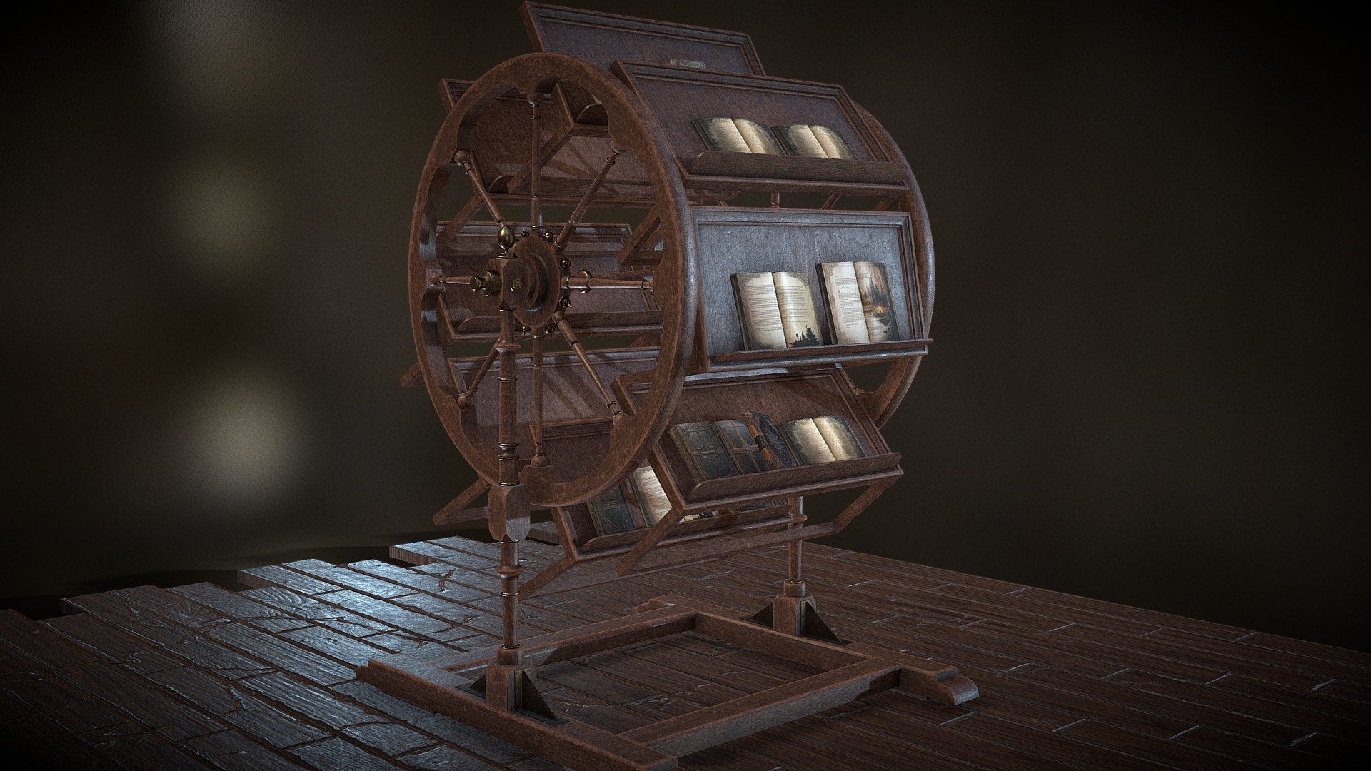The Bookwheel - 3D model by sergeilihandristov [ae026cc] - Sketchfab