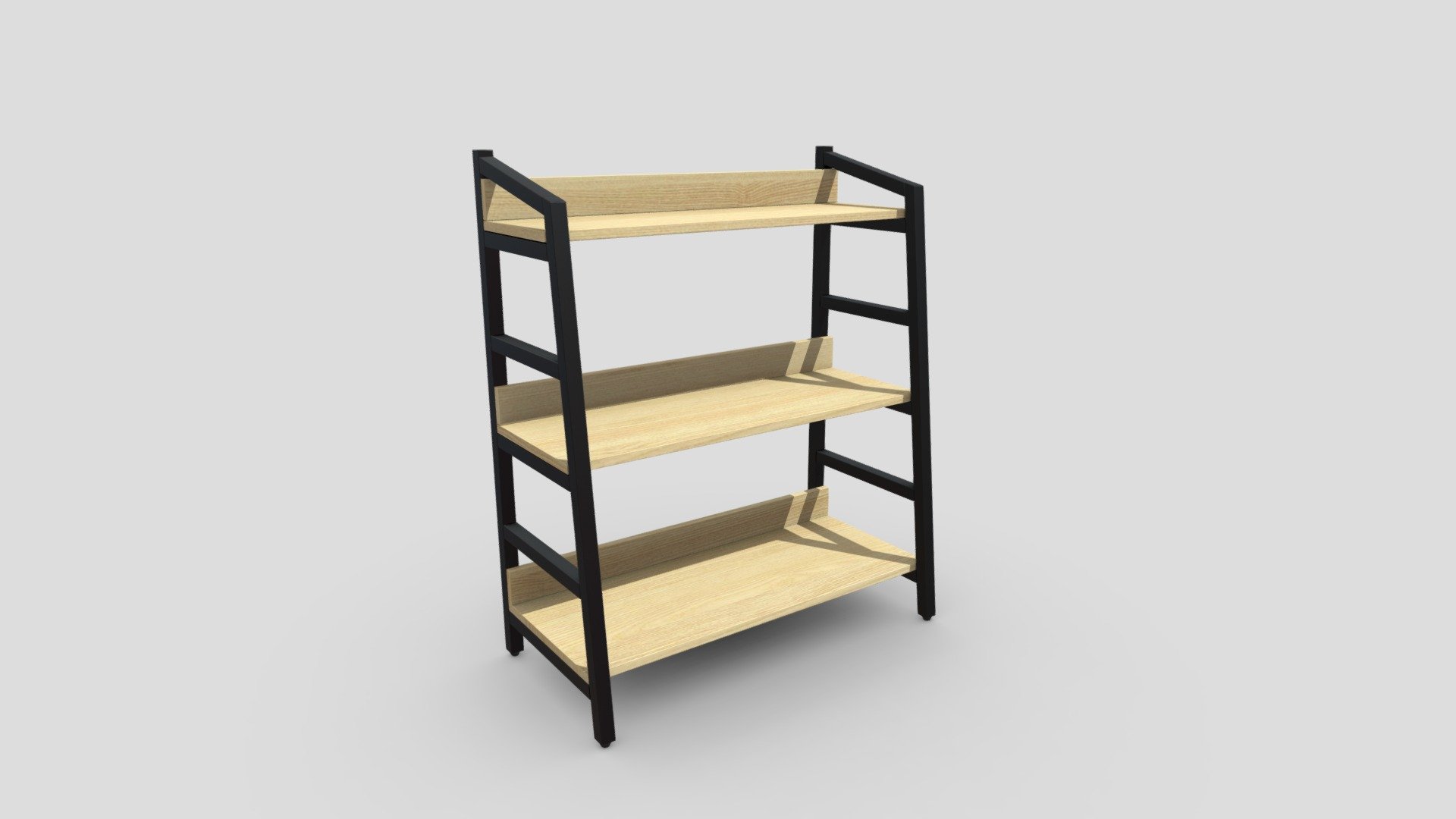 Lennon 3-Step Ladder Bookcase - Buy Royalty Free 3D model by interior ...