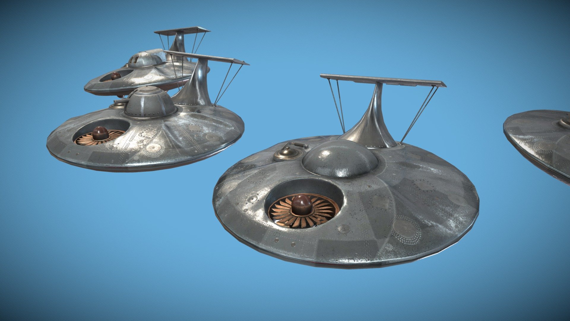 UFO Atmospheric Fighter Mark 3 - Buy Royalty Free 3D model by Mad ...