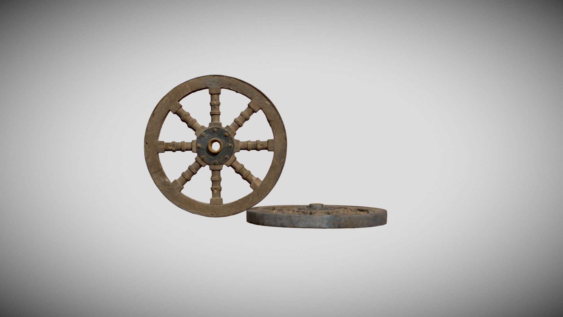 Cart Wheel - Download Free 3D model by Krishu (@manoj44) [ae04be4 ...