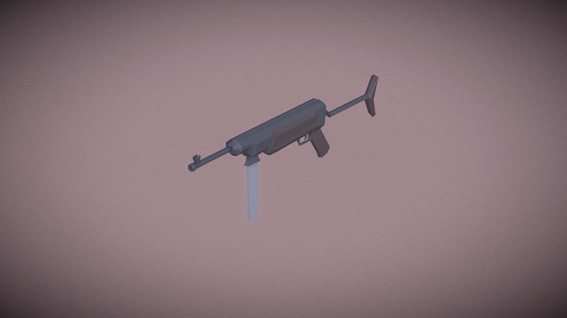 Low Poly: MP40 - 3D model by _lcpm [ae05c74] - Sketchfab
