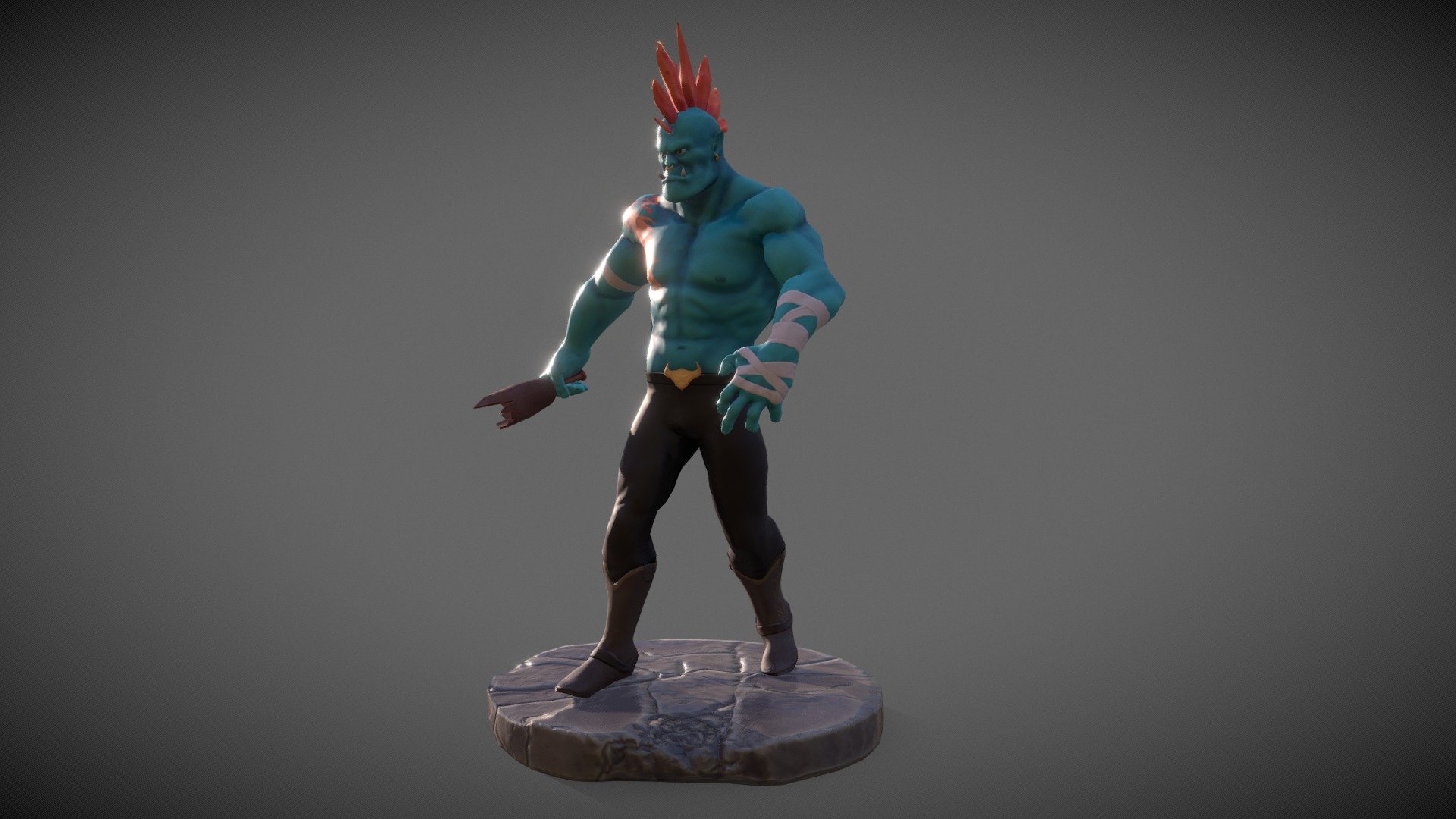 Barfight Orc - 3D model by bonzabahee [ae07de0] - Sketchfab