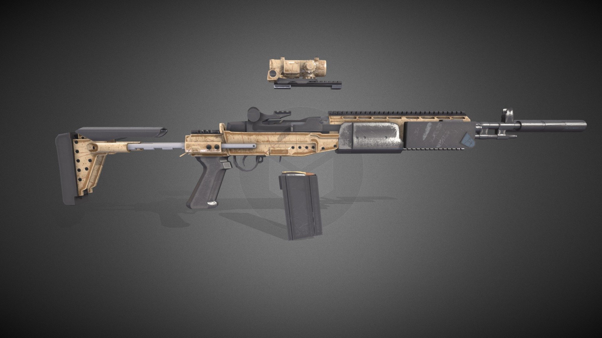 EBR-14 Rifel - 3D model by Khilobok_egor [ae157a0] - Sketchfab