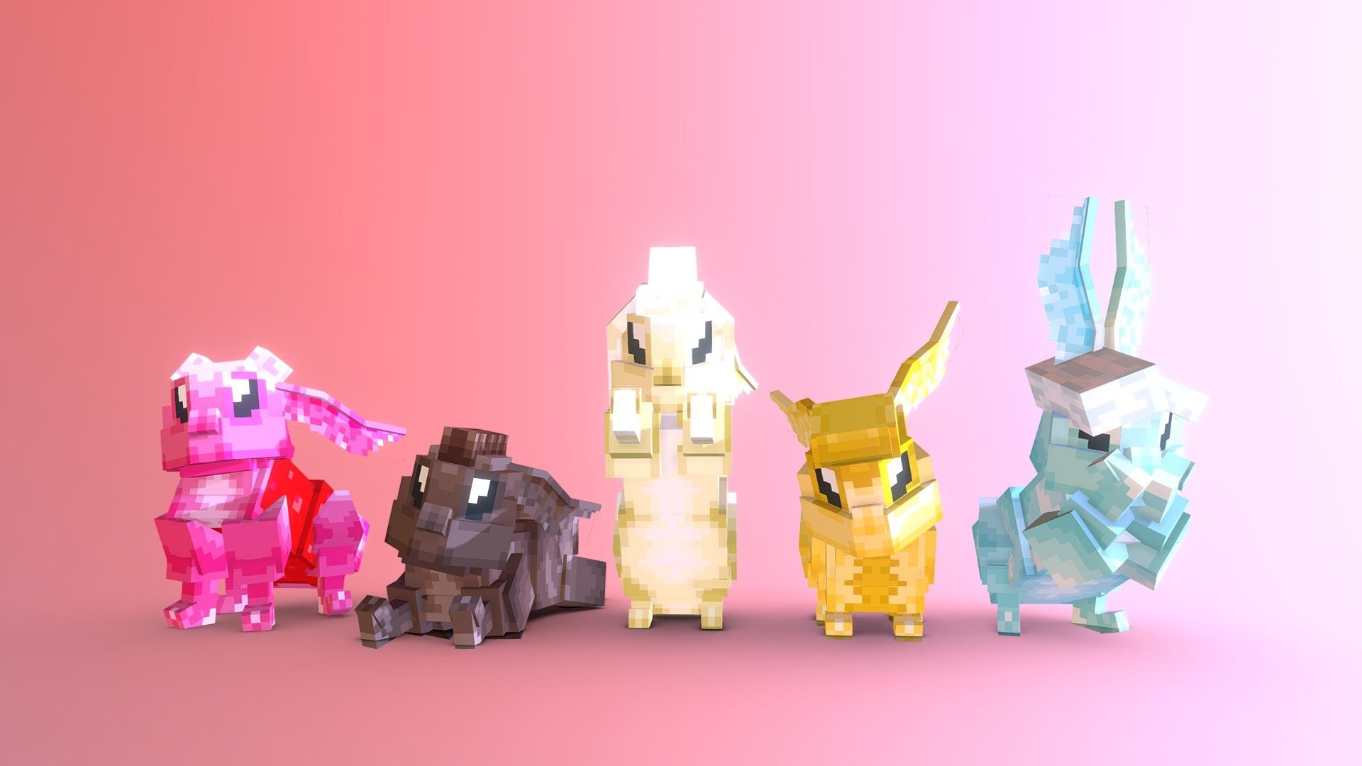 Valentine rabbit - 3D model by Pong (@pong.room) [ae15e87] - Sketchfab