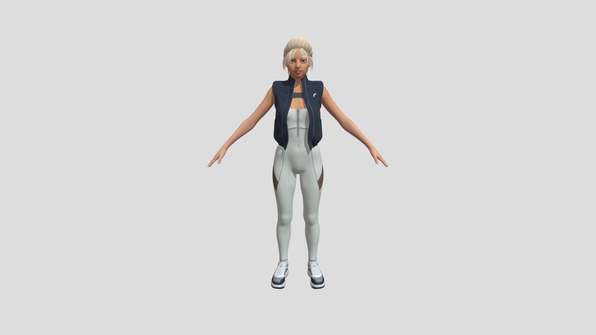 Emma Female Character - Download Free 3D model by Mesh Artech ...