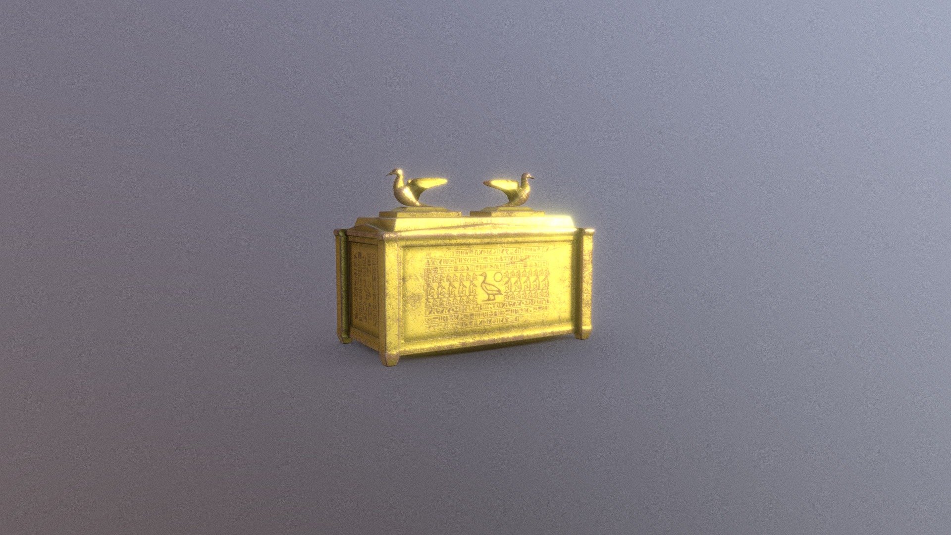 Ancient Egyptian Golden Ark - Download Free 3D model by KellanM ...