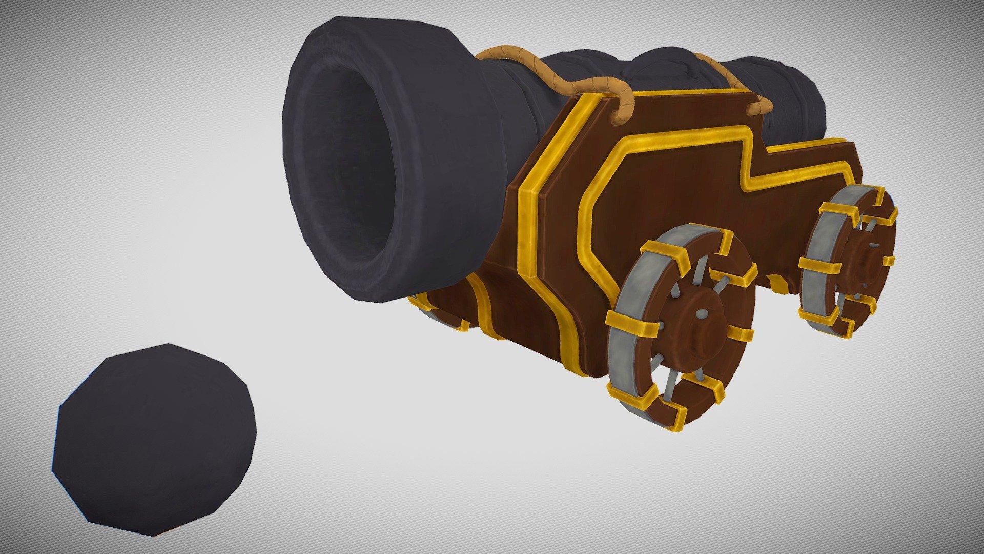 Texture Painted Cannon - Buy Royalty Free 3D model by signifiedsolid ...