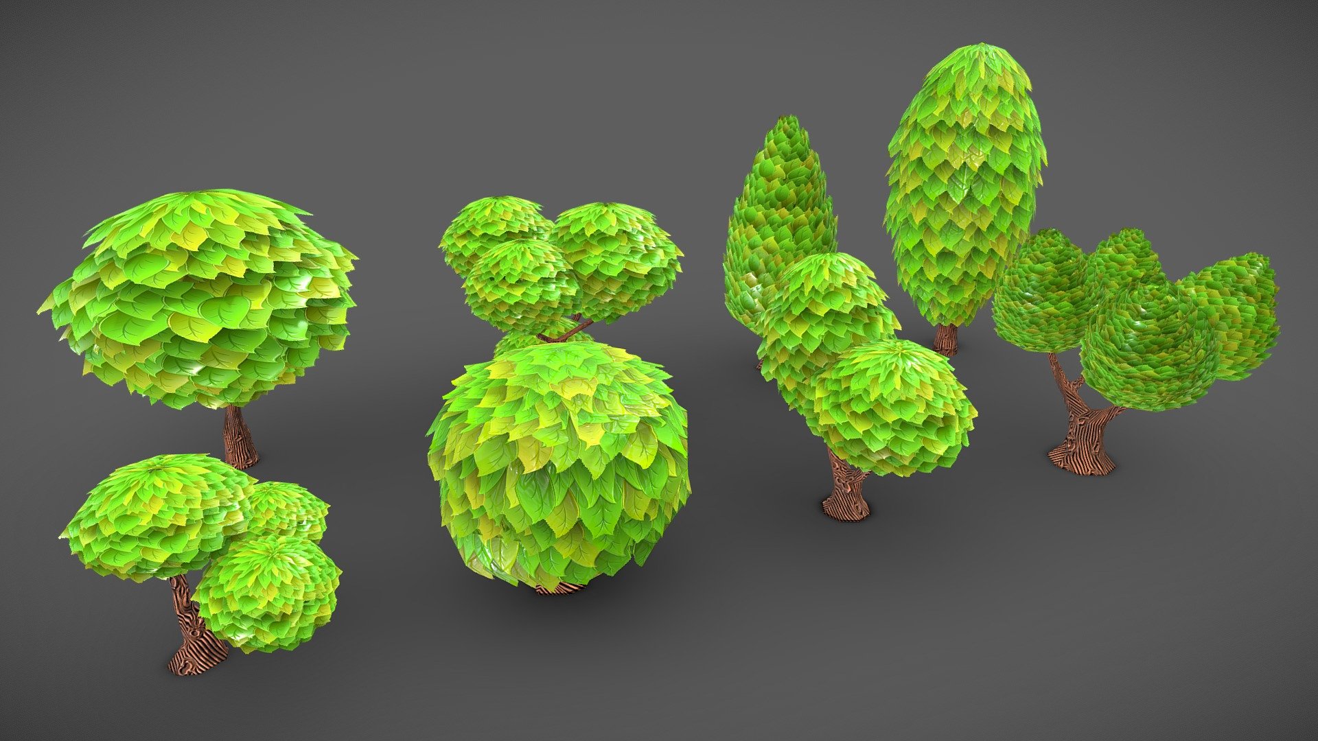Toon Trees - Buy Royalty Free 3D model by Realtime (@gipapatank ...