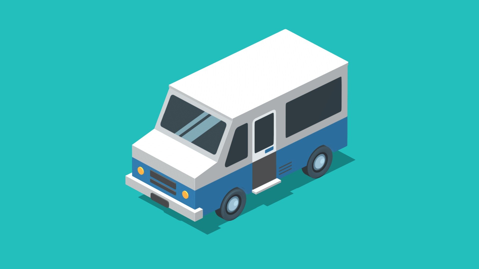 Stylised Van - 3D model by philip_phitsane [ae1e45a] - Sketchfab