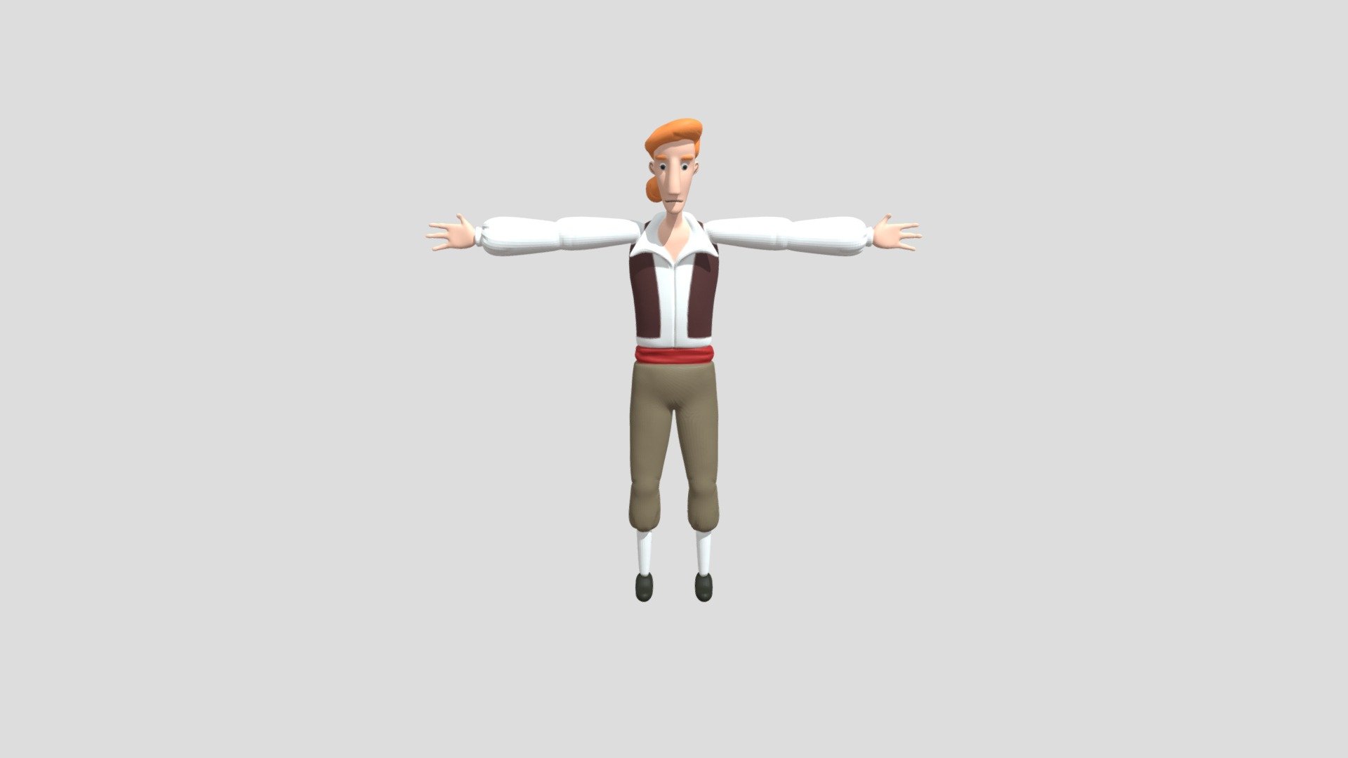 Guybrush Threepwood - 3D model by AlanBriz [ae21abf] - Sketchfab