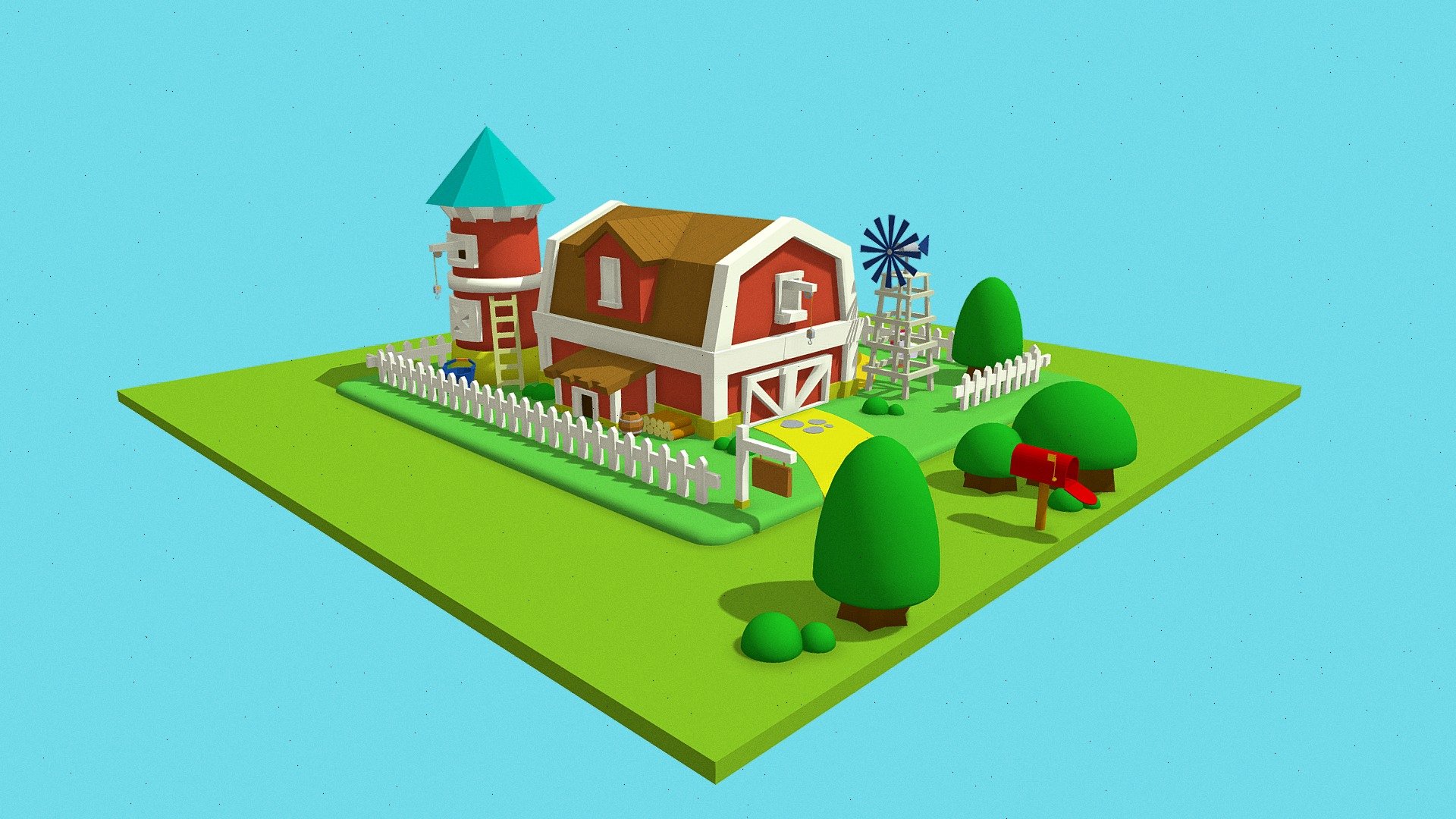 Farm - Download Free 3D model by Nguyen Le Van (@nguyenlevan1290tb ...