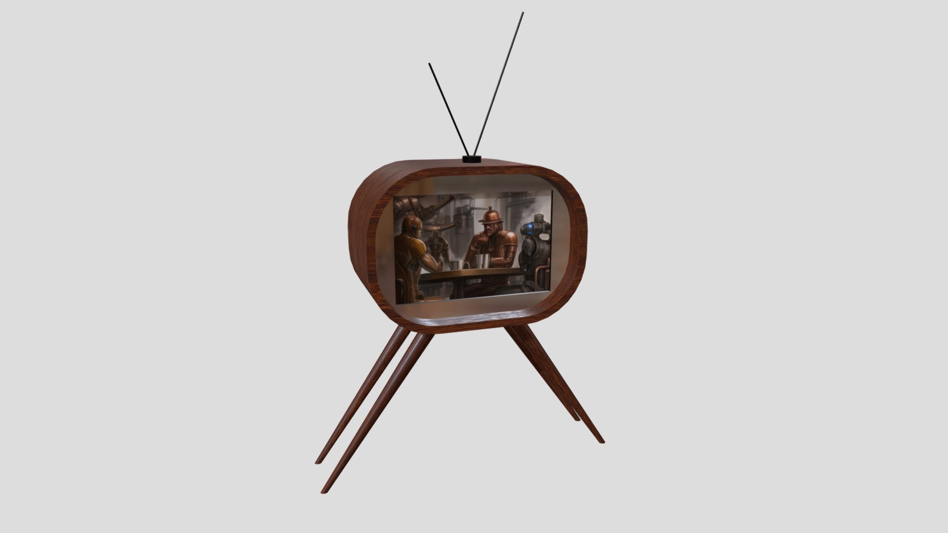 Retro TV - 3D model by Z Hegarty (@zhegarty) [ae22b9f] - Sketchfab