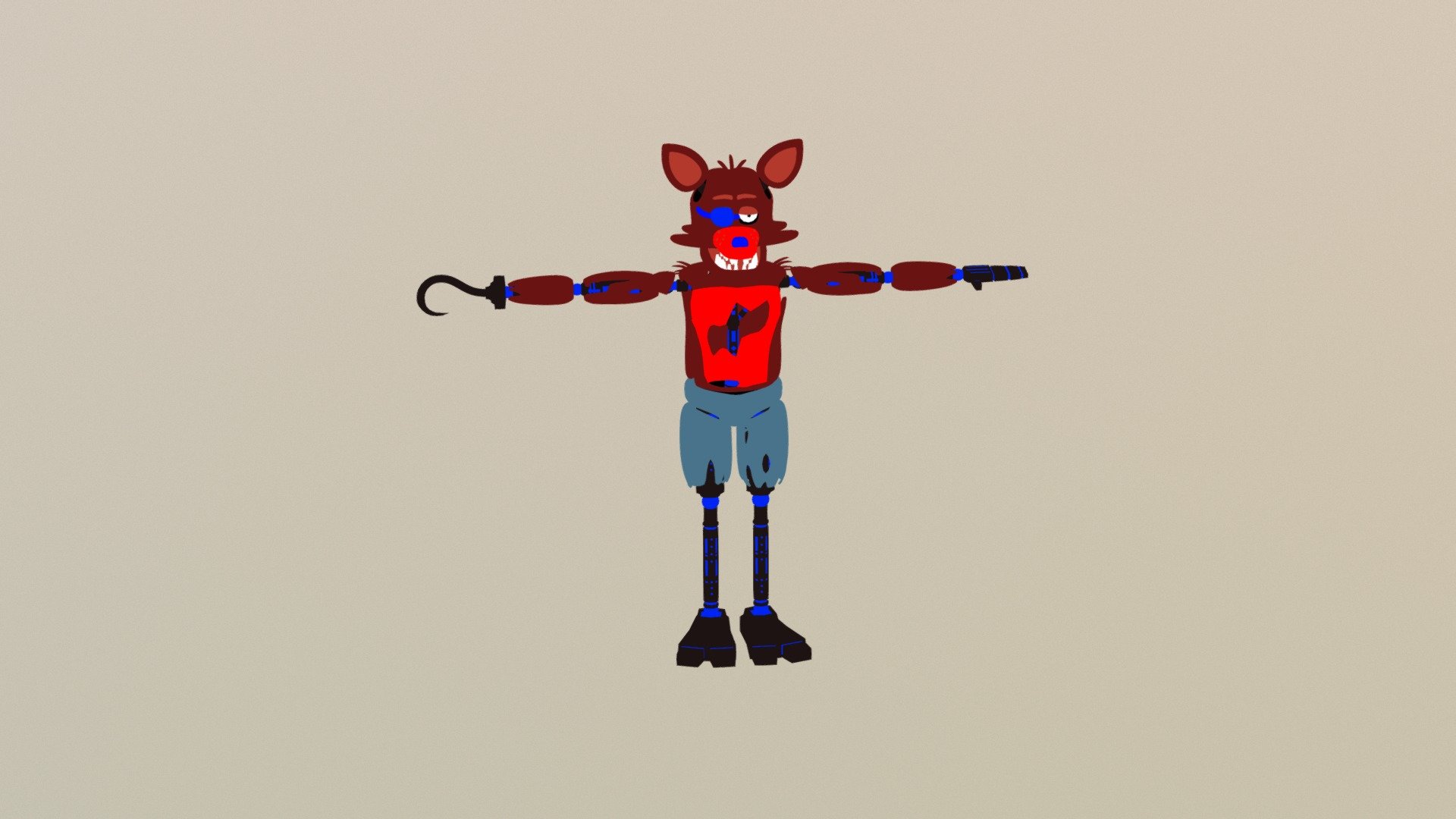 neon foxy - Download Free 3D model by alexserrato11j [ae22cdf] - Sketchfab