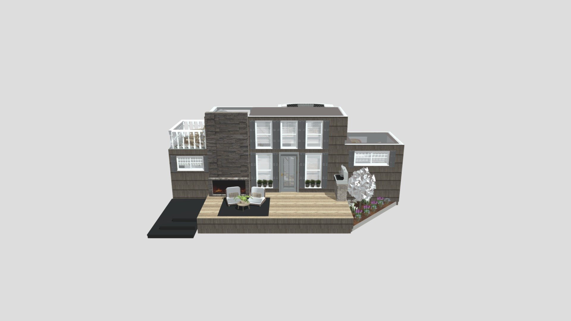 tiny house - Download Free 3D model by Home Design 3D (@homedesign3d) [ae247d3] - Sketchfab