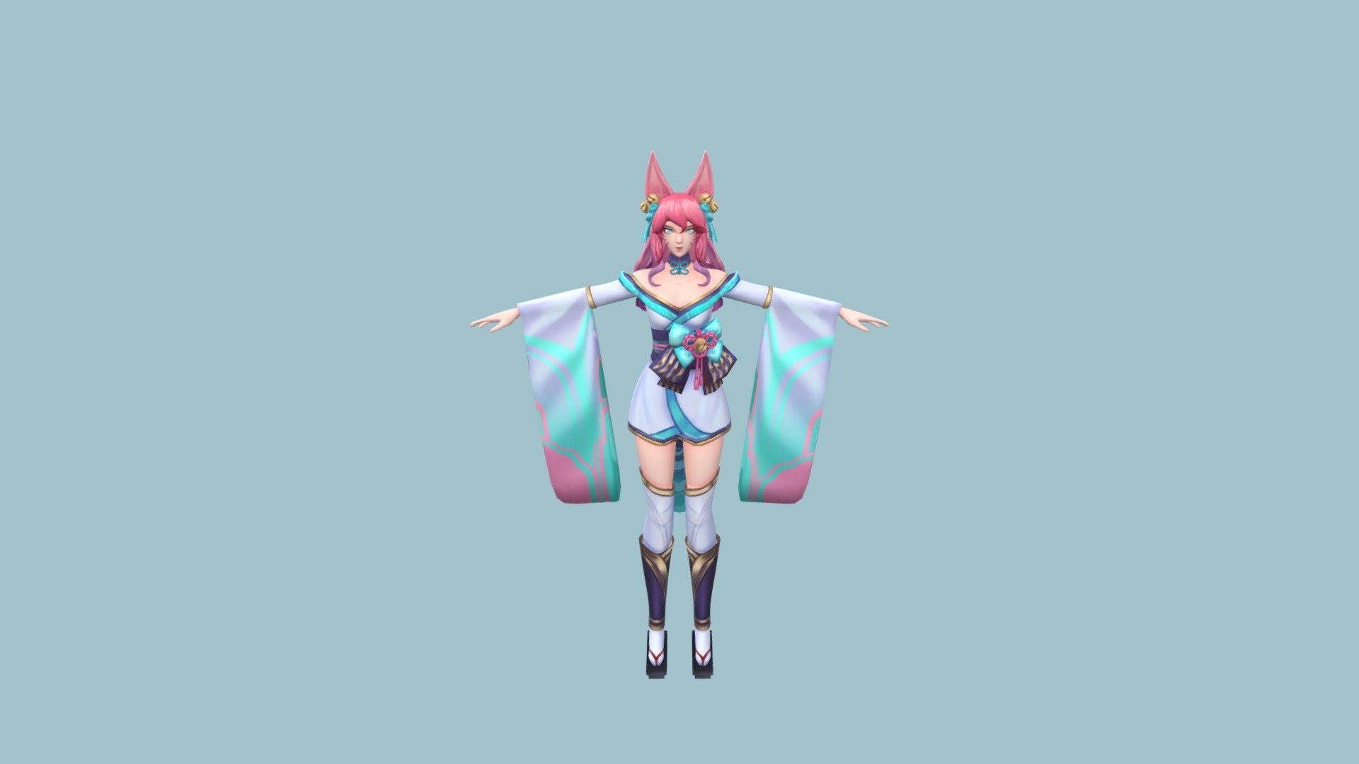 Ahri Spiritblossom model - 3D model by NadiaDiez [ae266b5] - Sketchfab