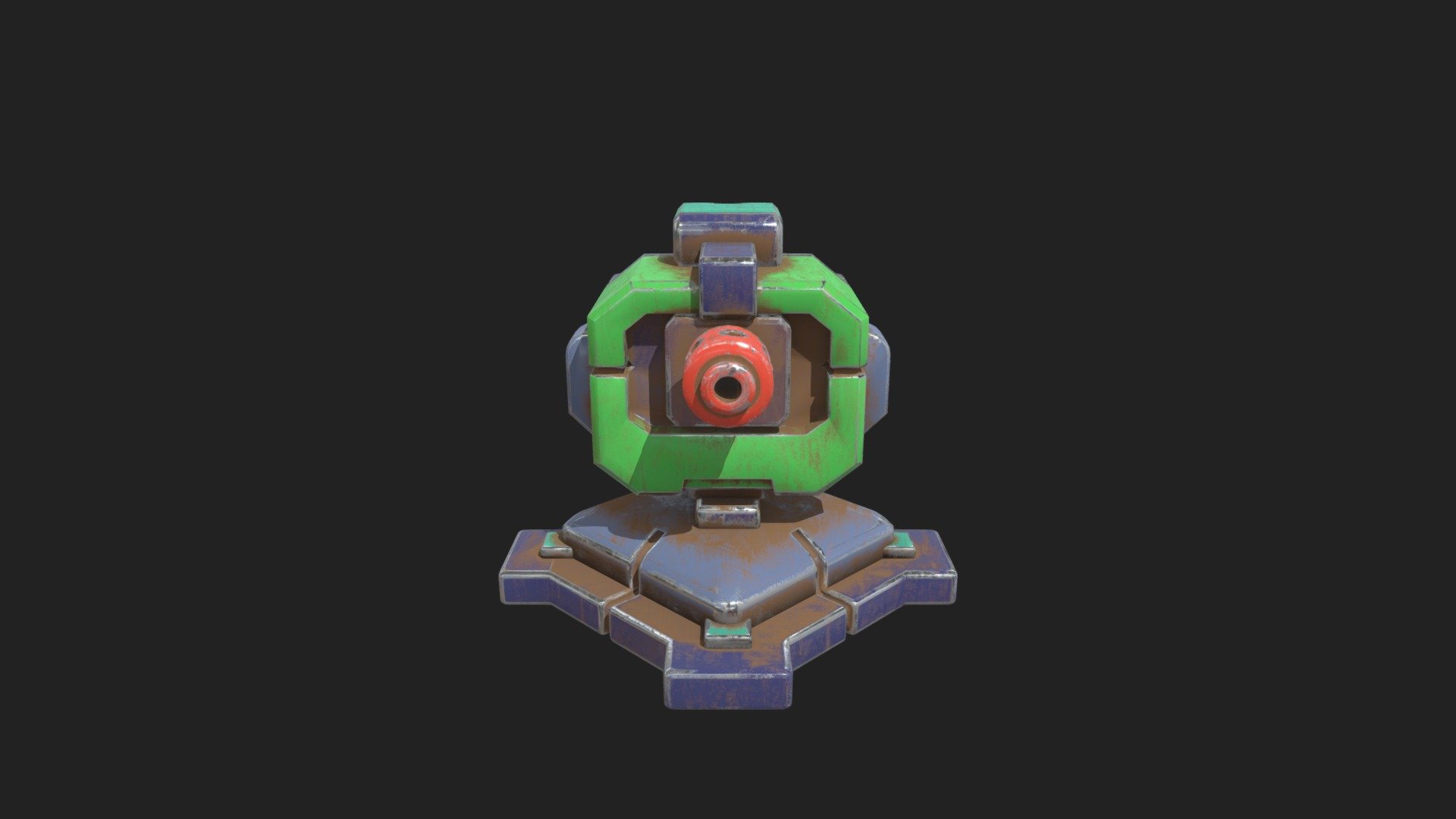 Turret ver.№1 - Download Free 3D model by Dackmarr [ae27be7] - Sketchfab