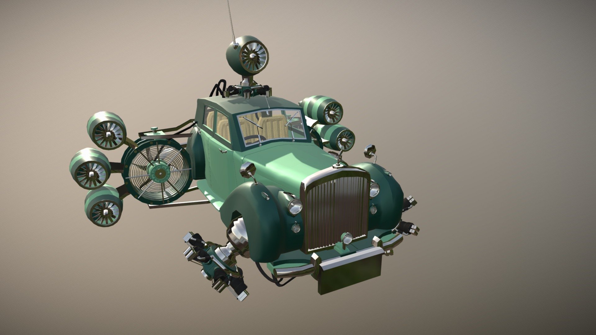 futuristic car - 3D model by jorrit_delanghe [ae293ad] - Sketchfab